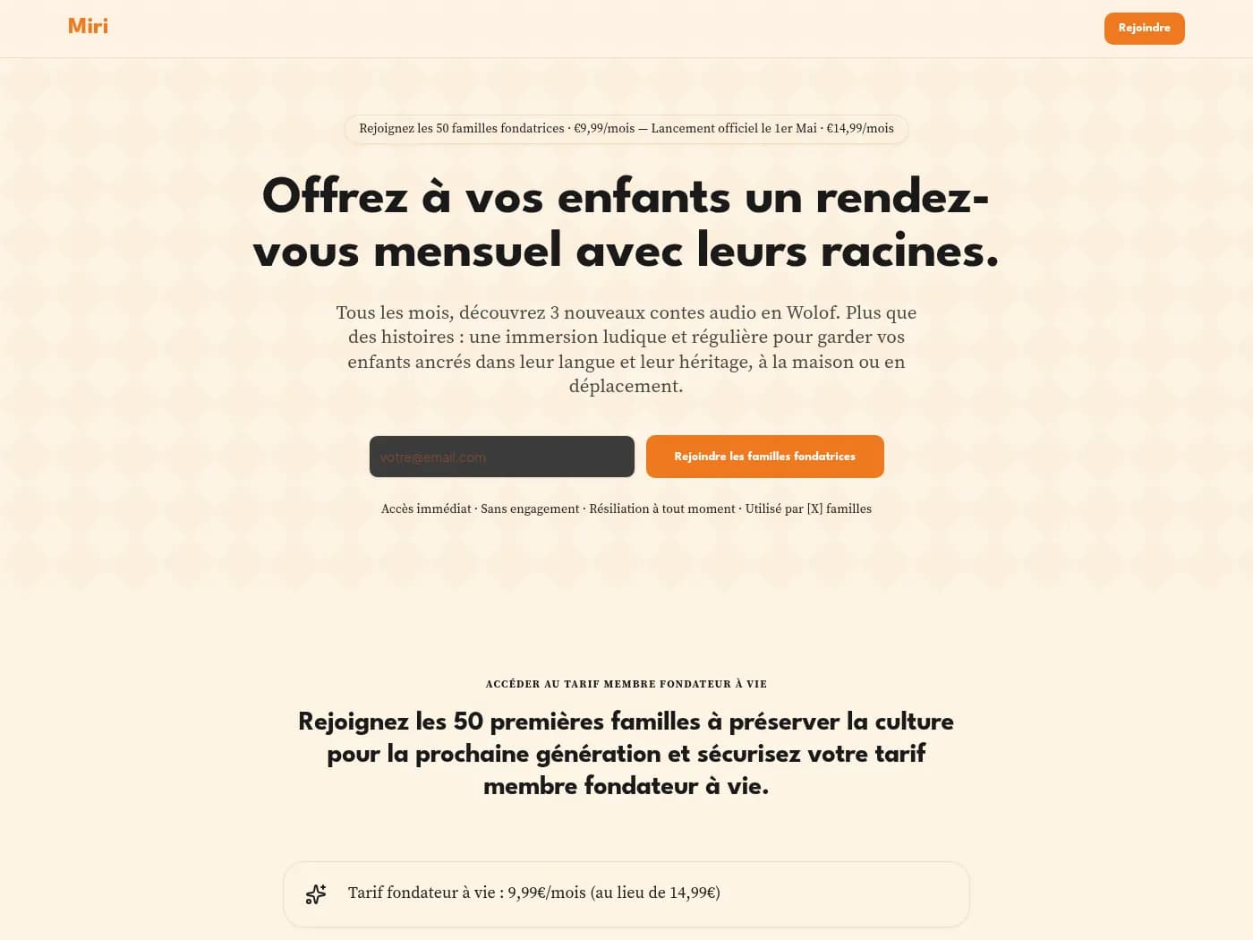 Club Miri Landing Page