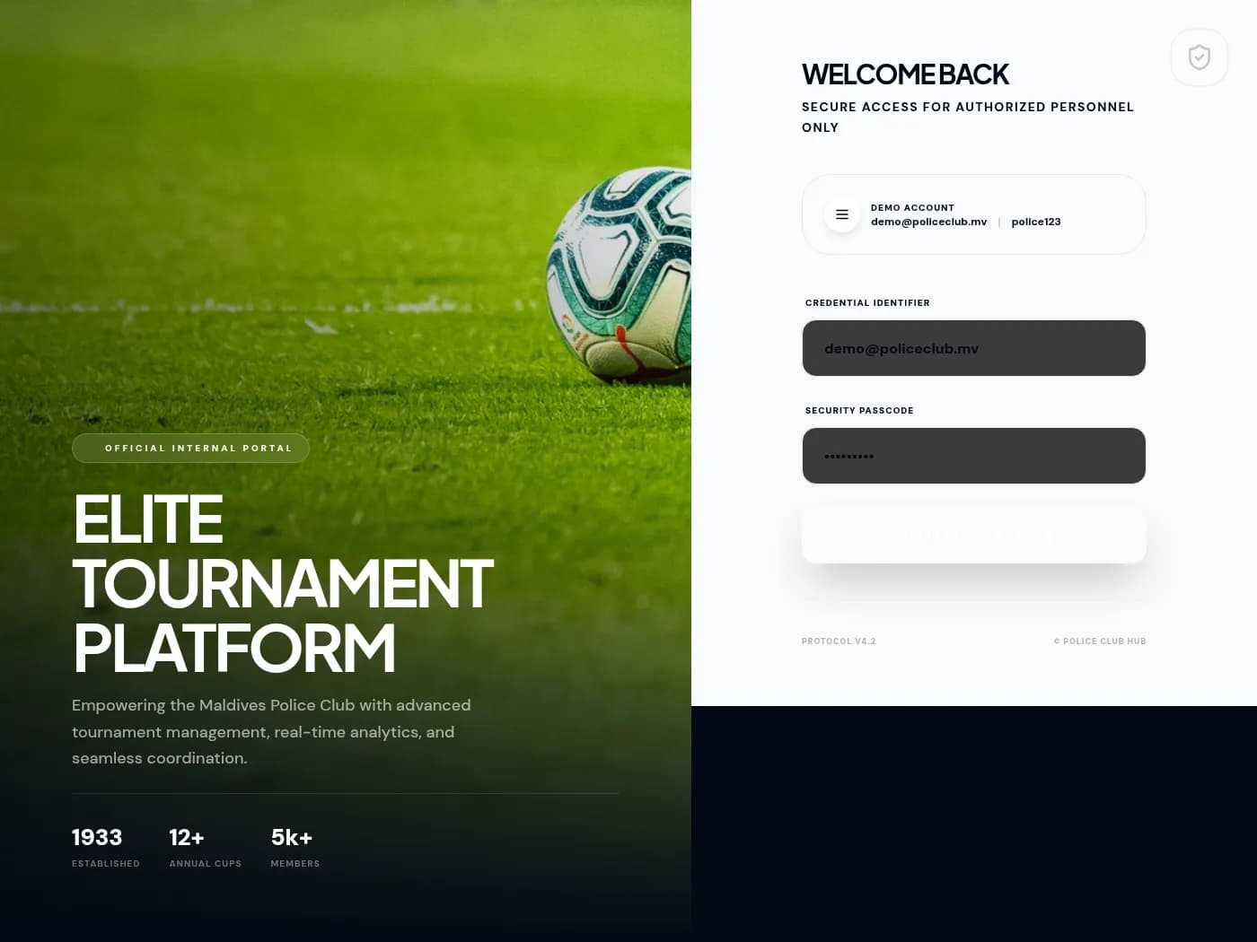 Police Club Tournament Hub