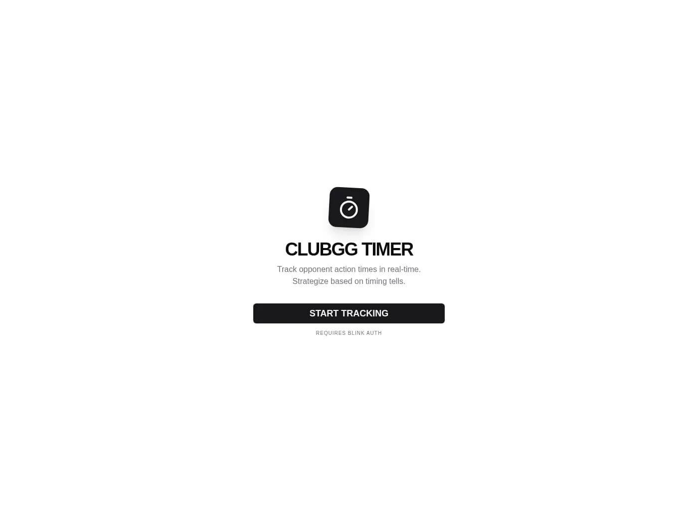 ClubGG Opponent Timer
