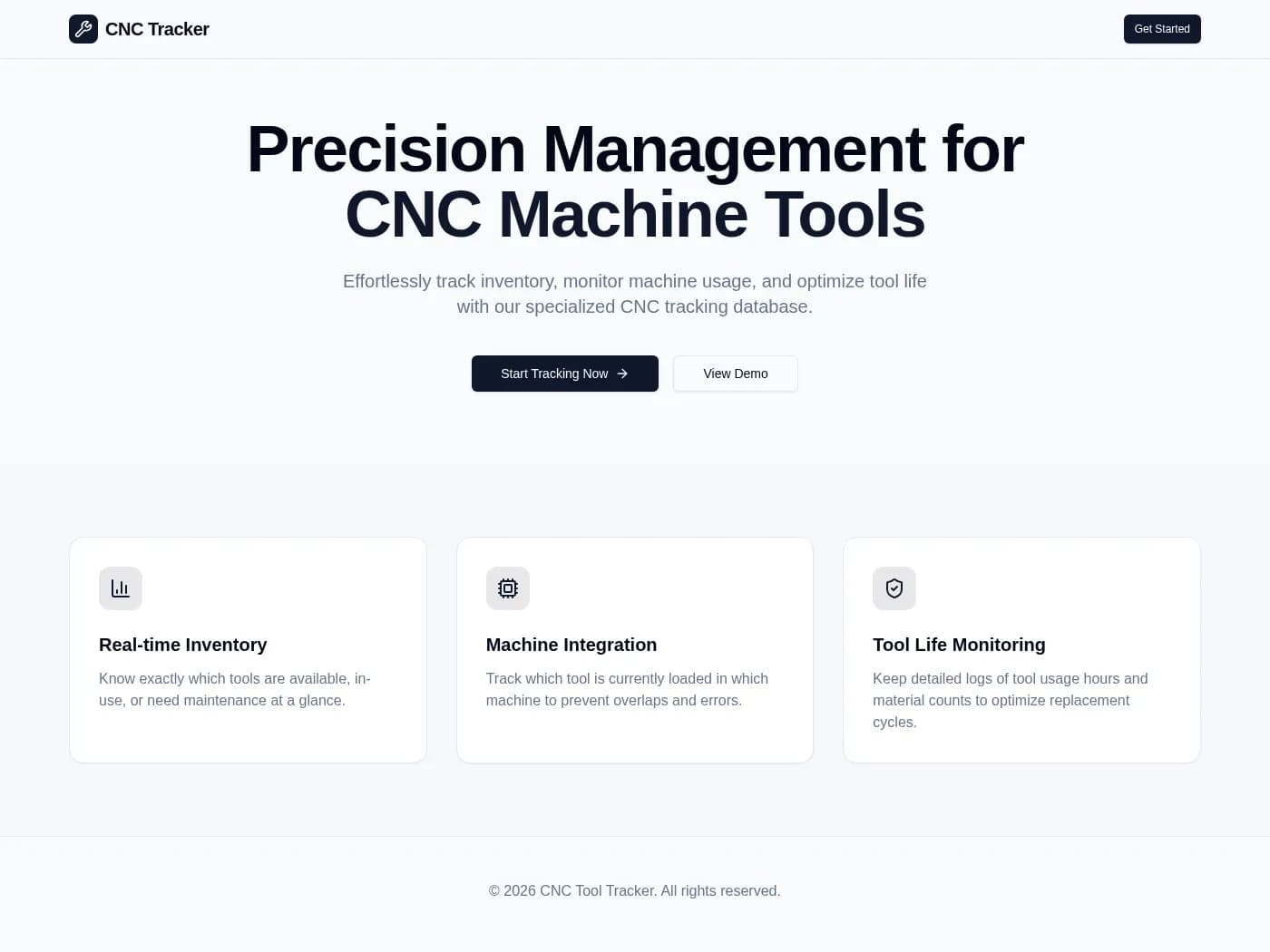 CNC Tool Tracker
