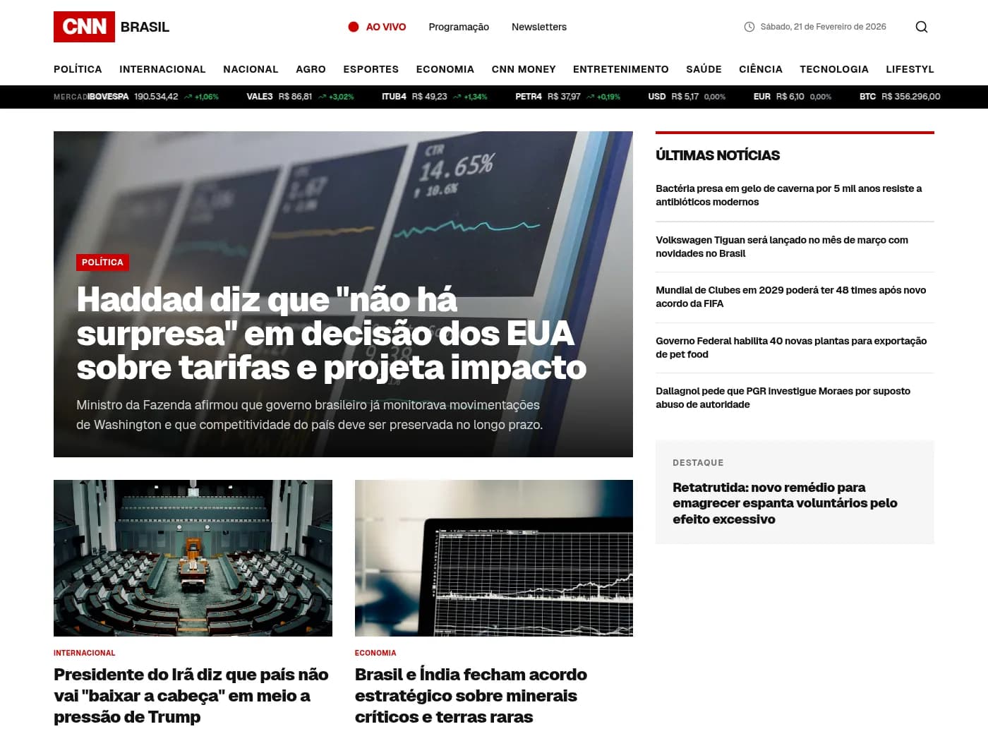 CNN Brasil Clone