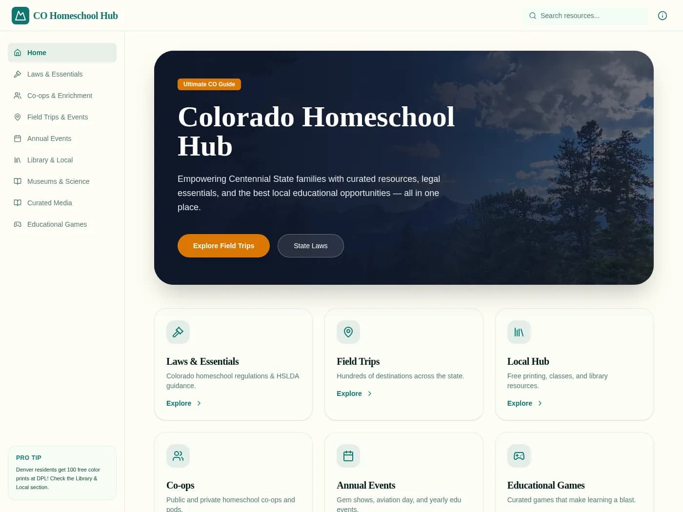 Colorado Homeschool Hub