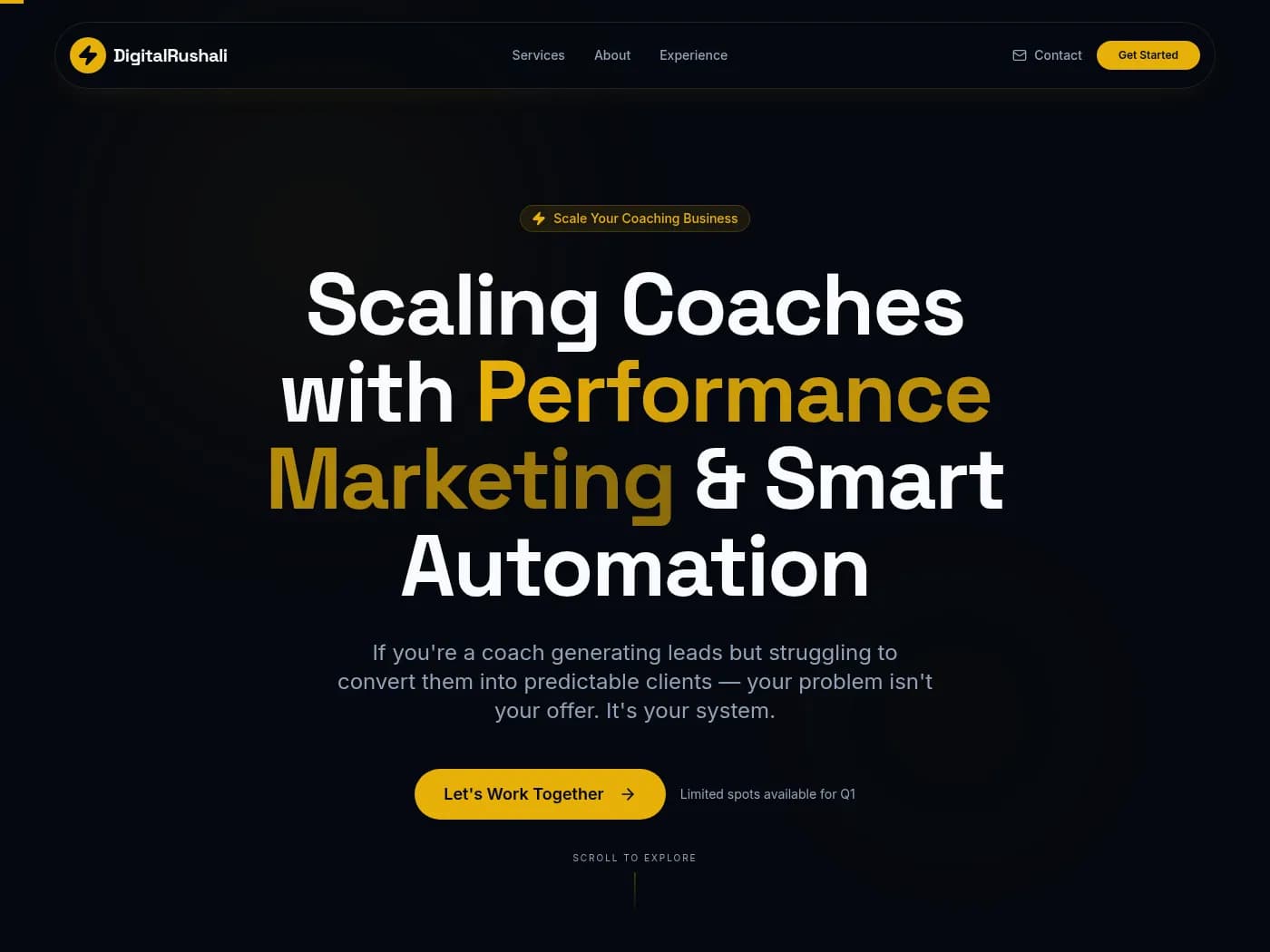 Coach Growth Funnel Page