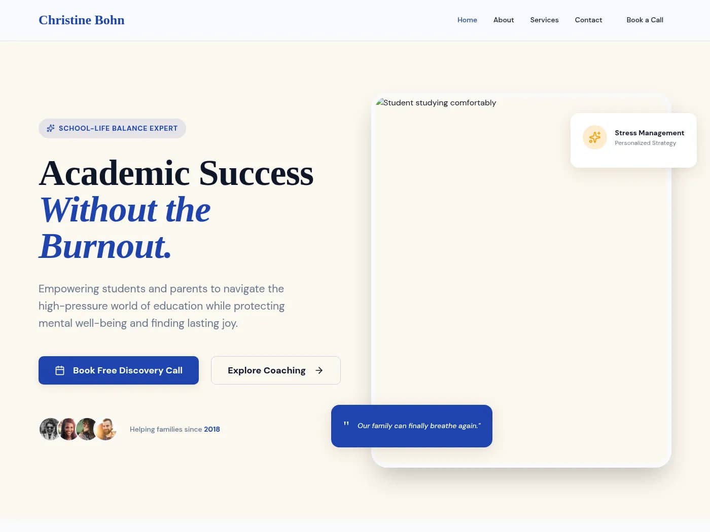 School Life Balance Coach