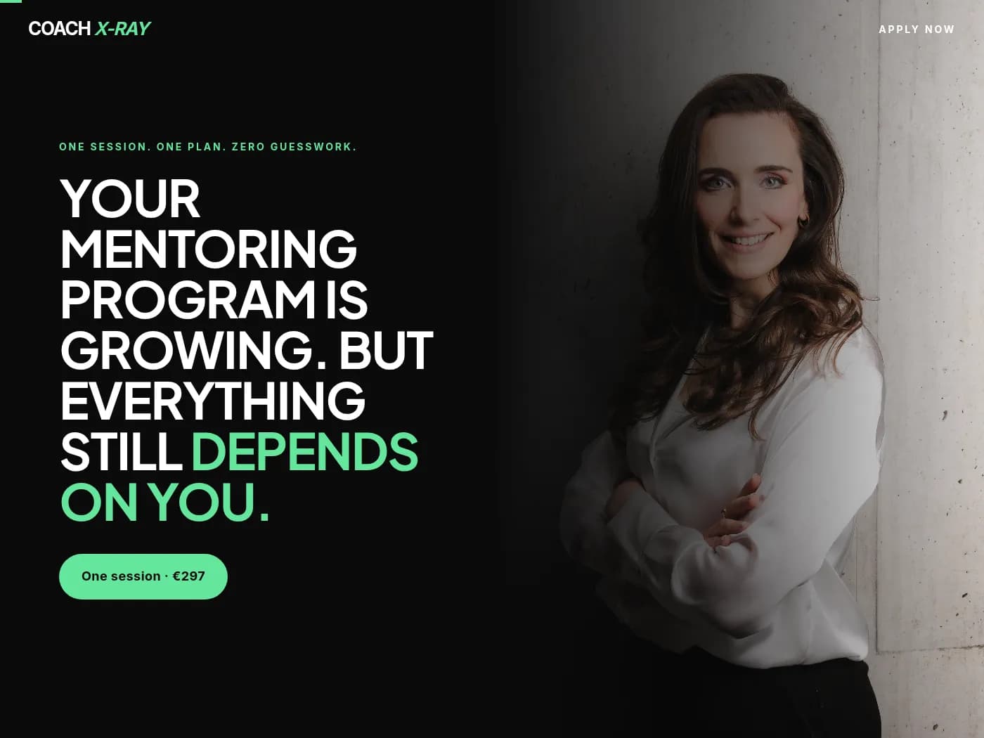 Coach X-Ray Landing Page