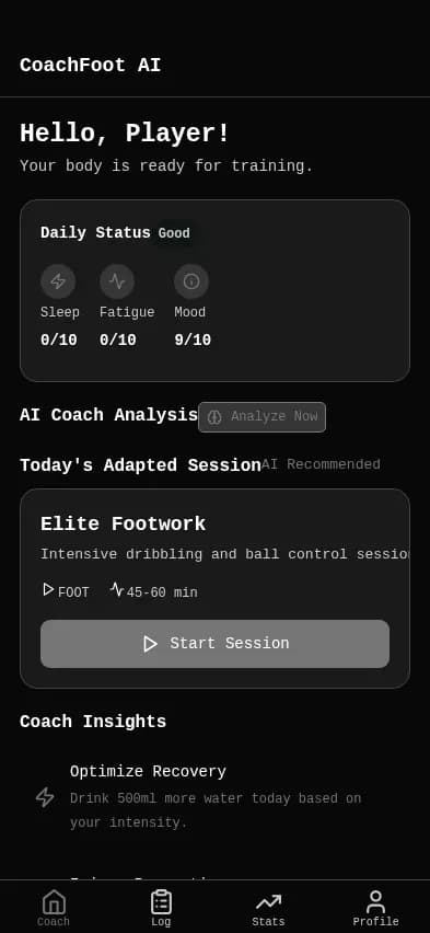 CoachFoot AI Trainer