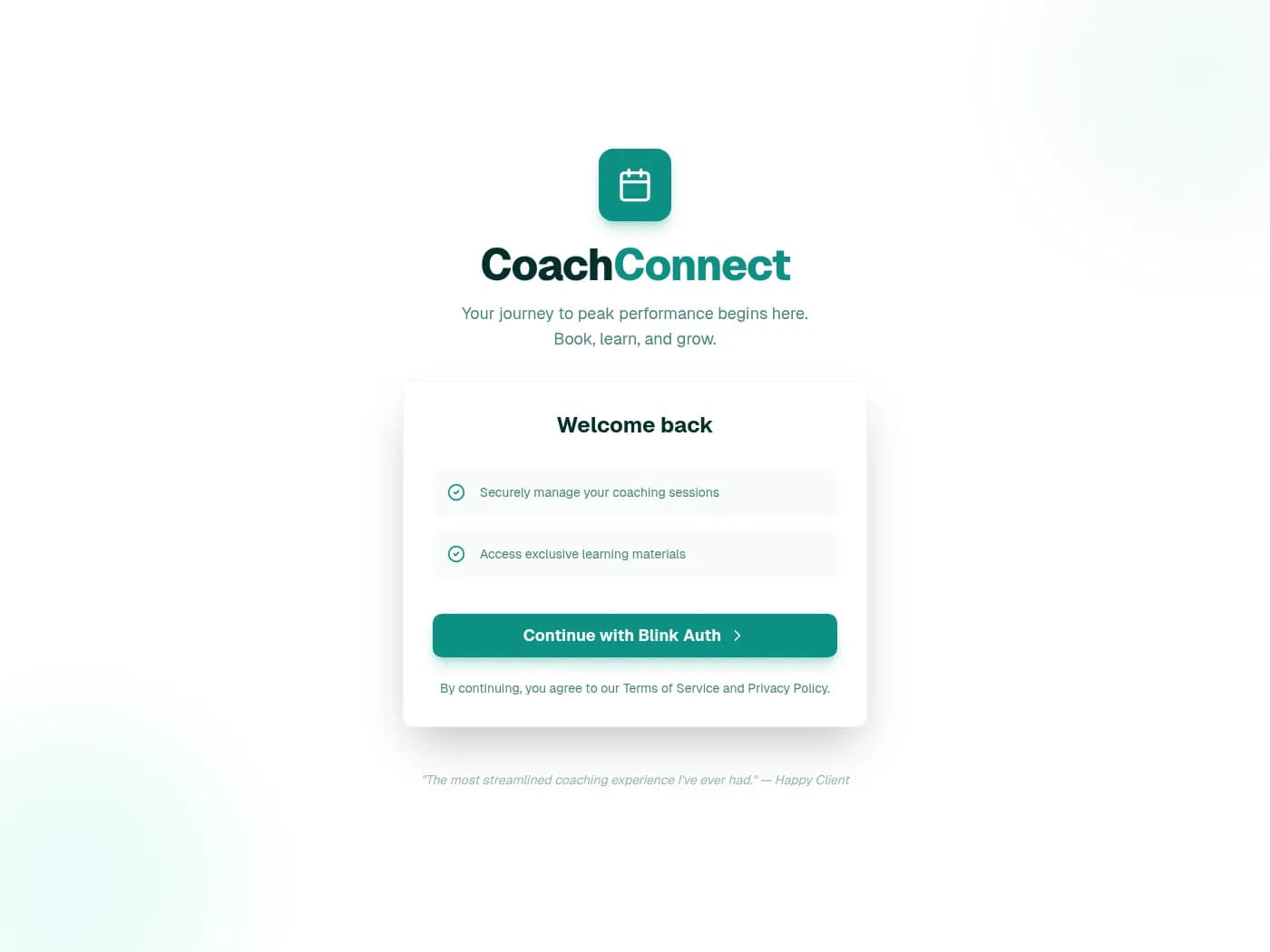 CoachConnect Portal