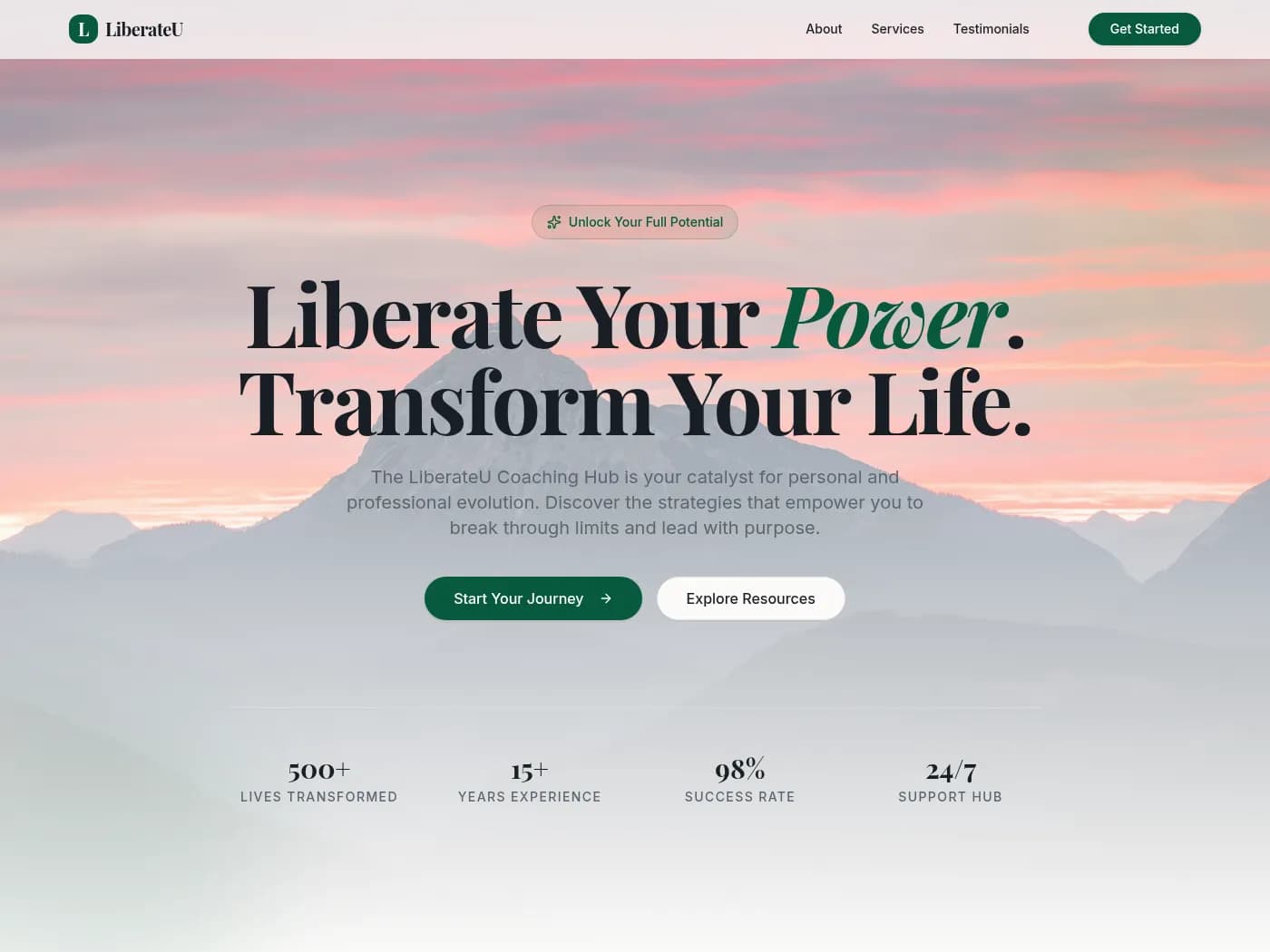 LiberateU Coaching Hub