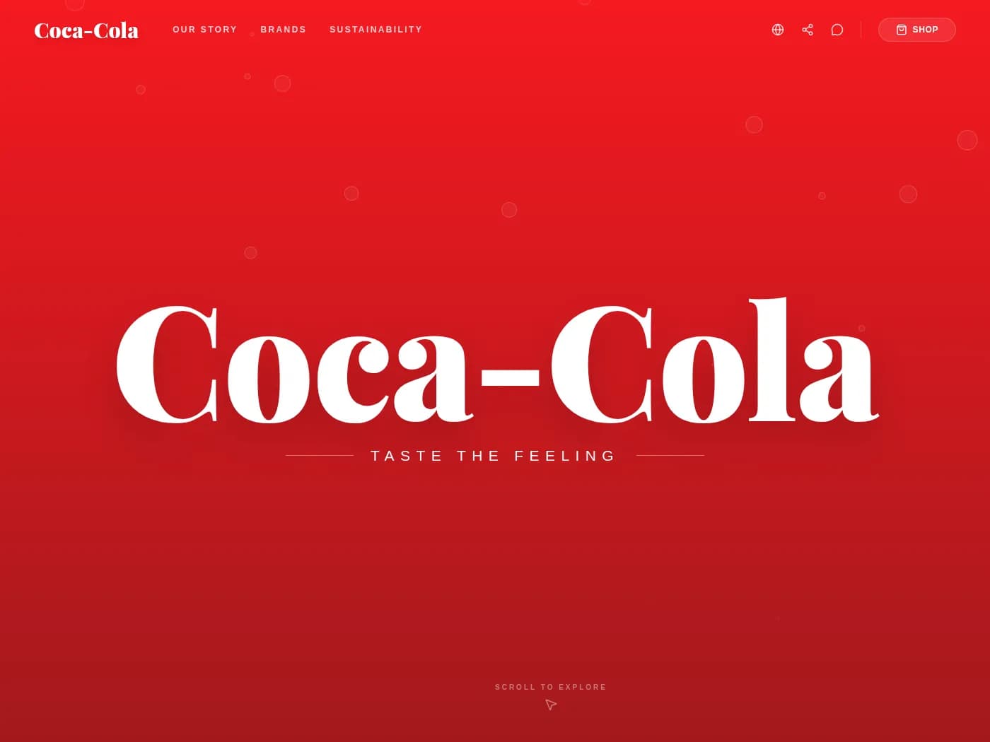 Coca-Cola Scroll Site