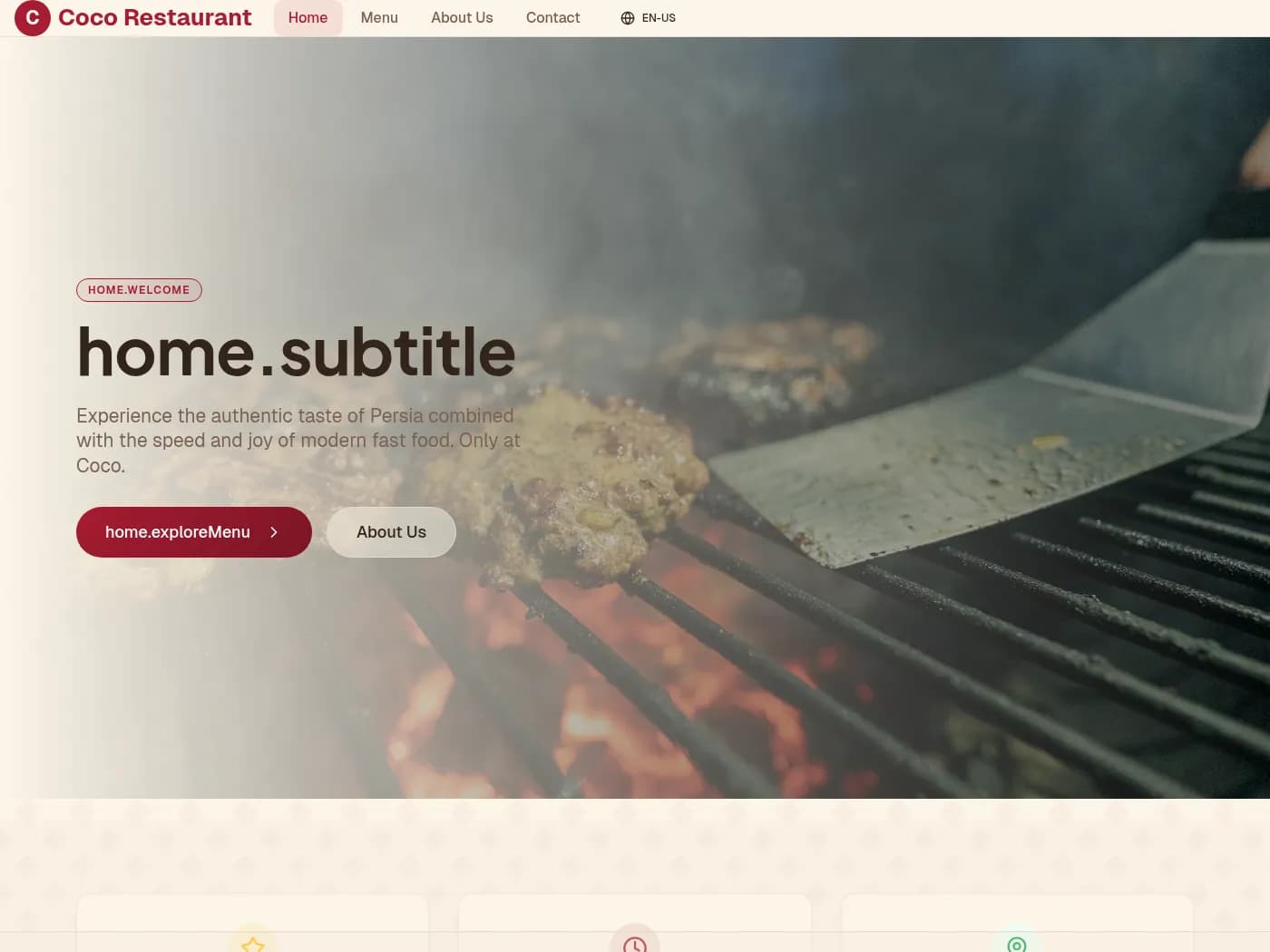 Coco Multilingual Restaurant Web