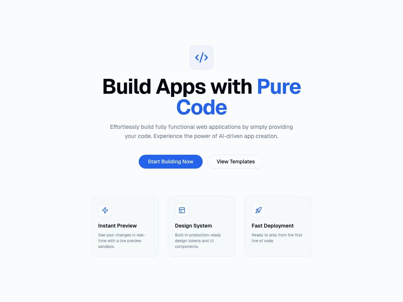 Code-Driven App Creator