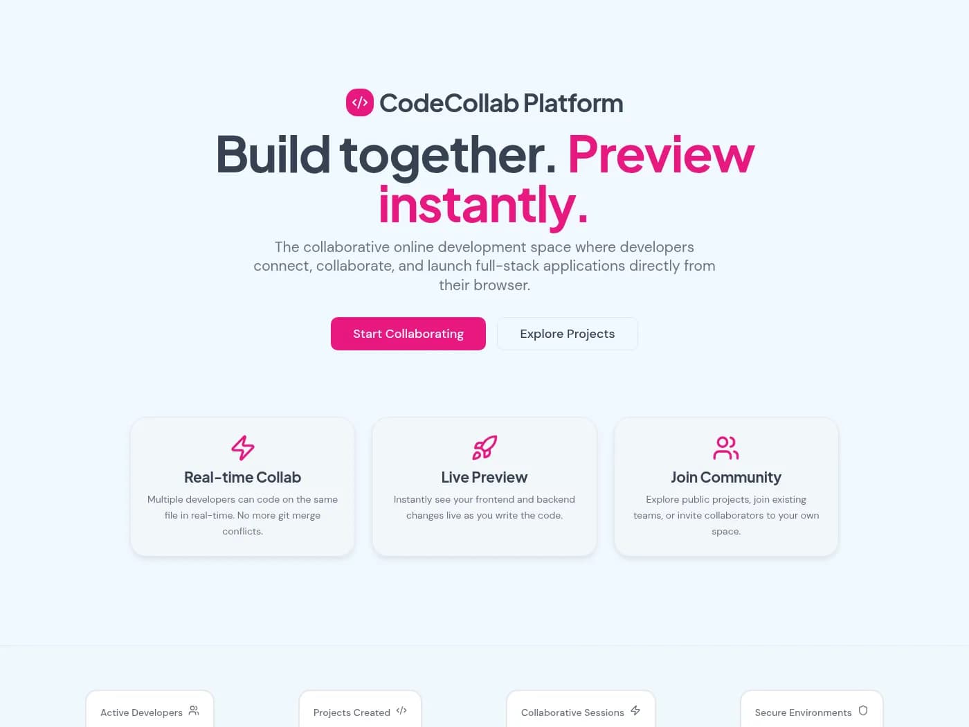 CodeCollab Platform