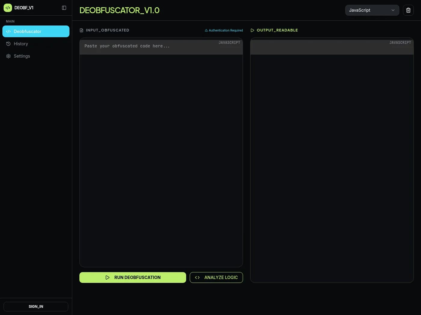 Code Deobfuscator