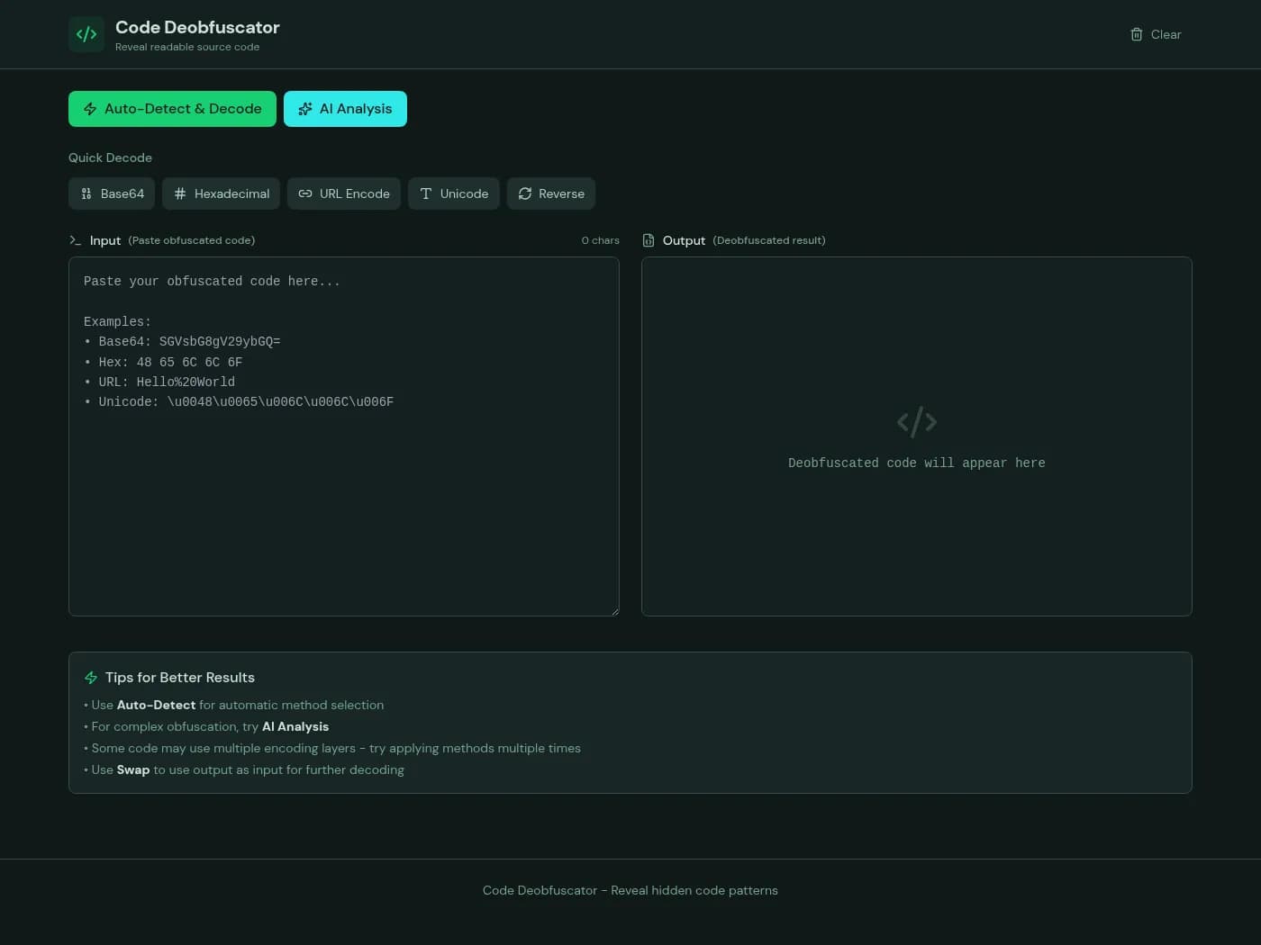 Code Deobfuscator