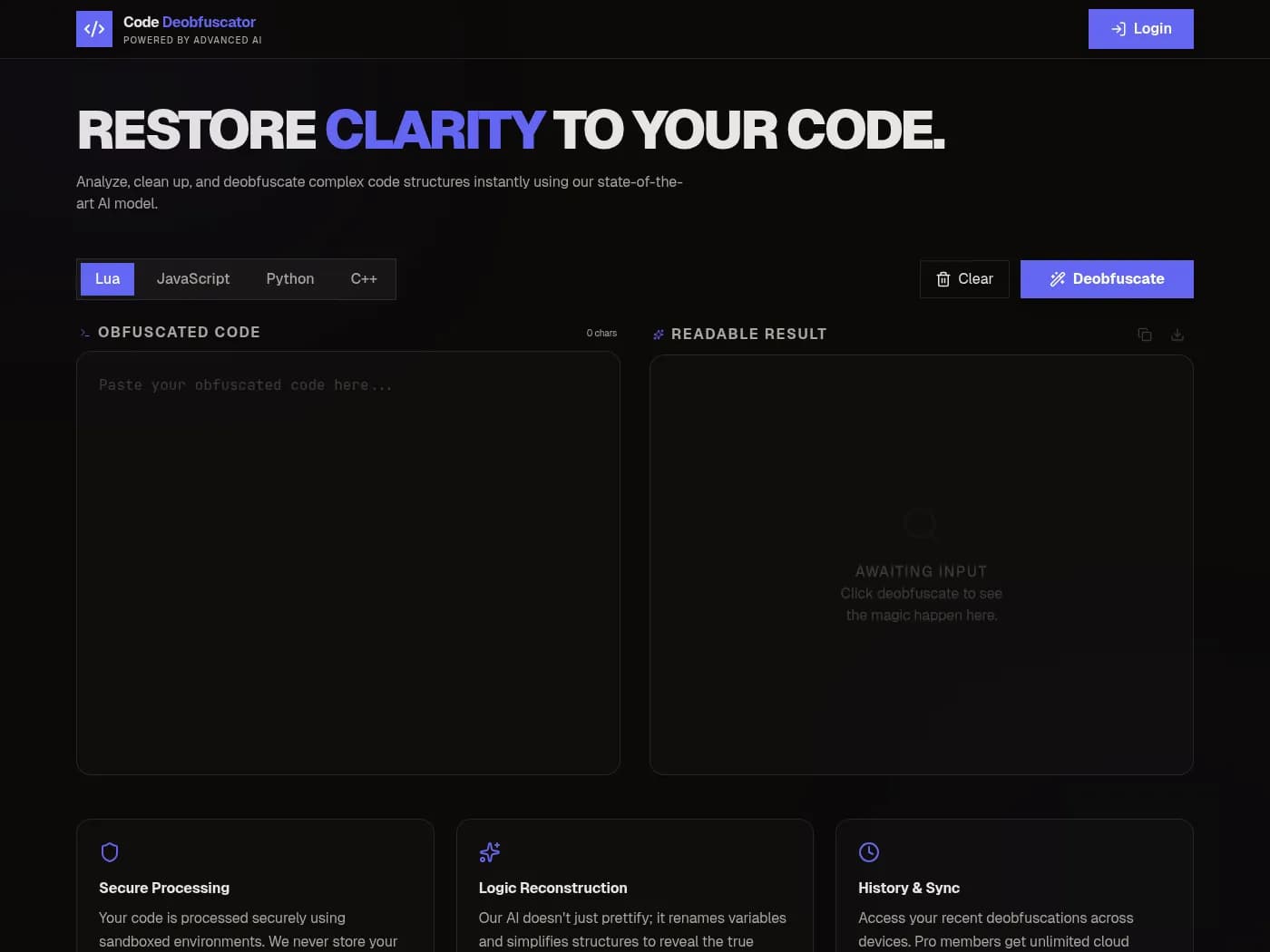 Code Deobfuscator