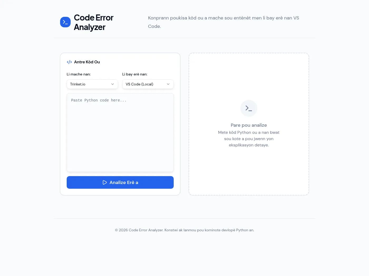 Code Error Analyzer