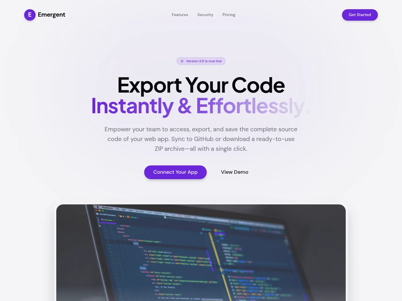 Emergent Code Exporter