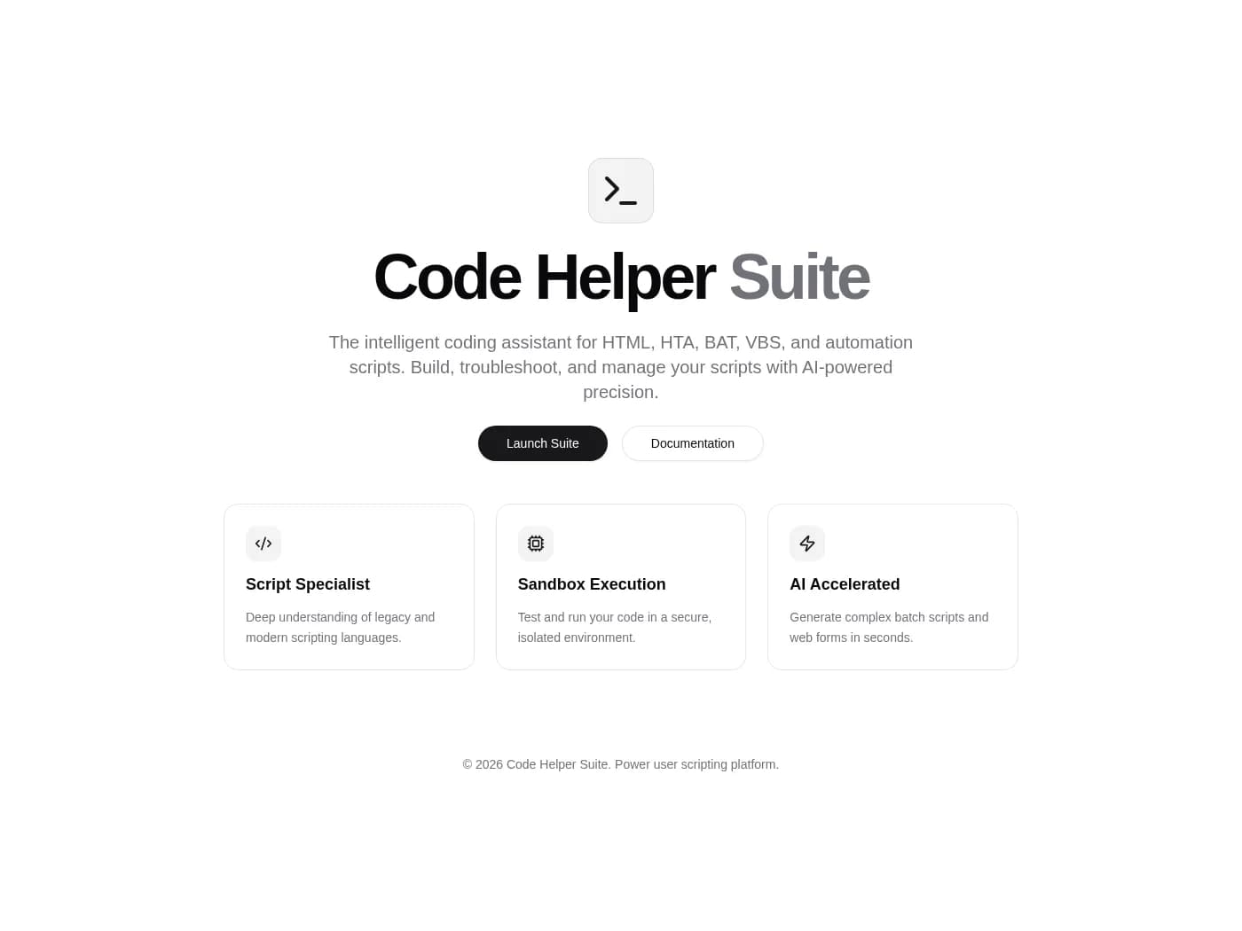 Code Helper Suite