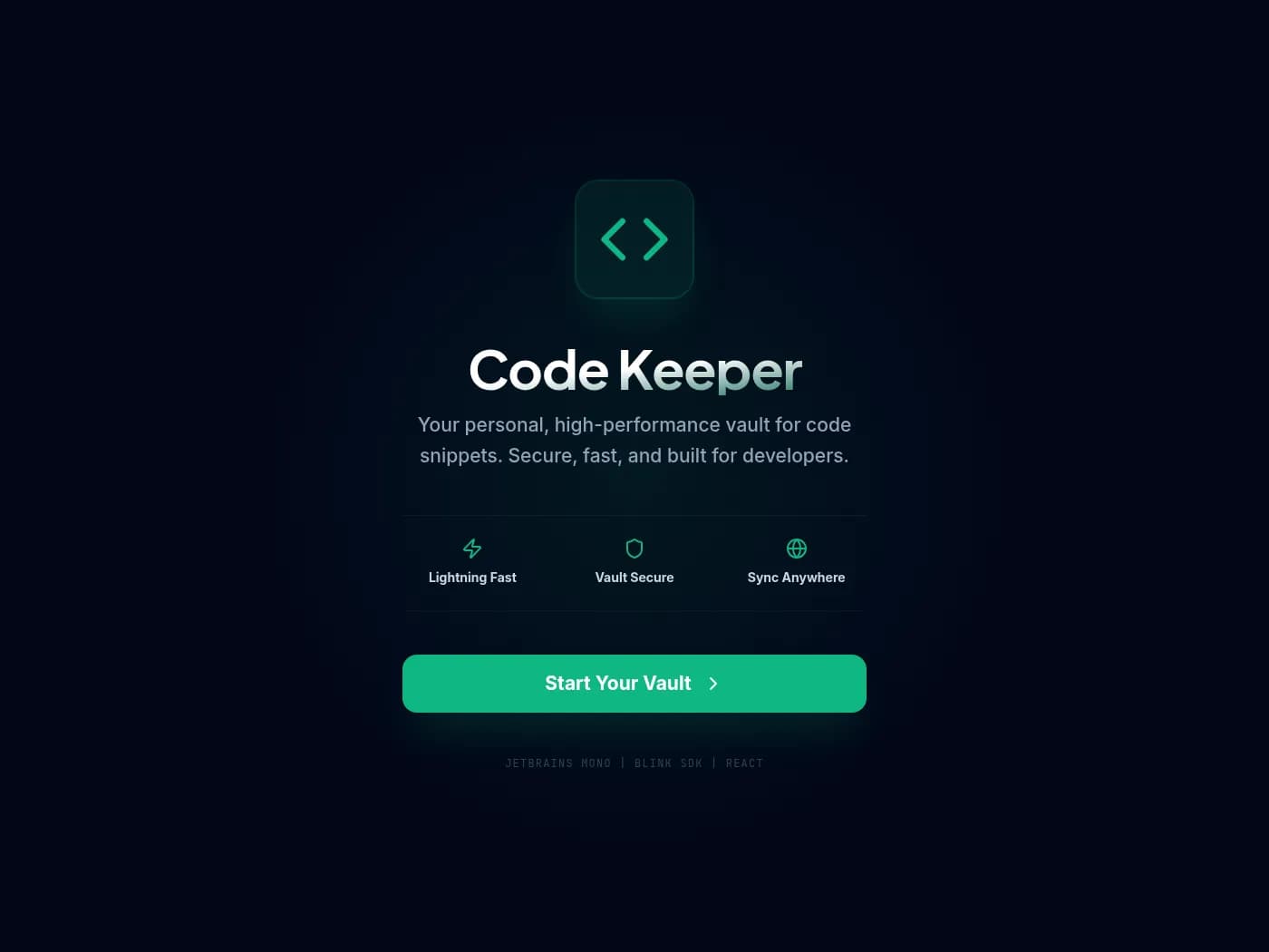 Code Keeper App