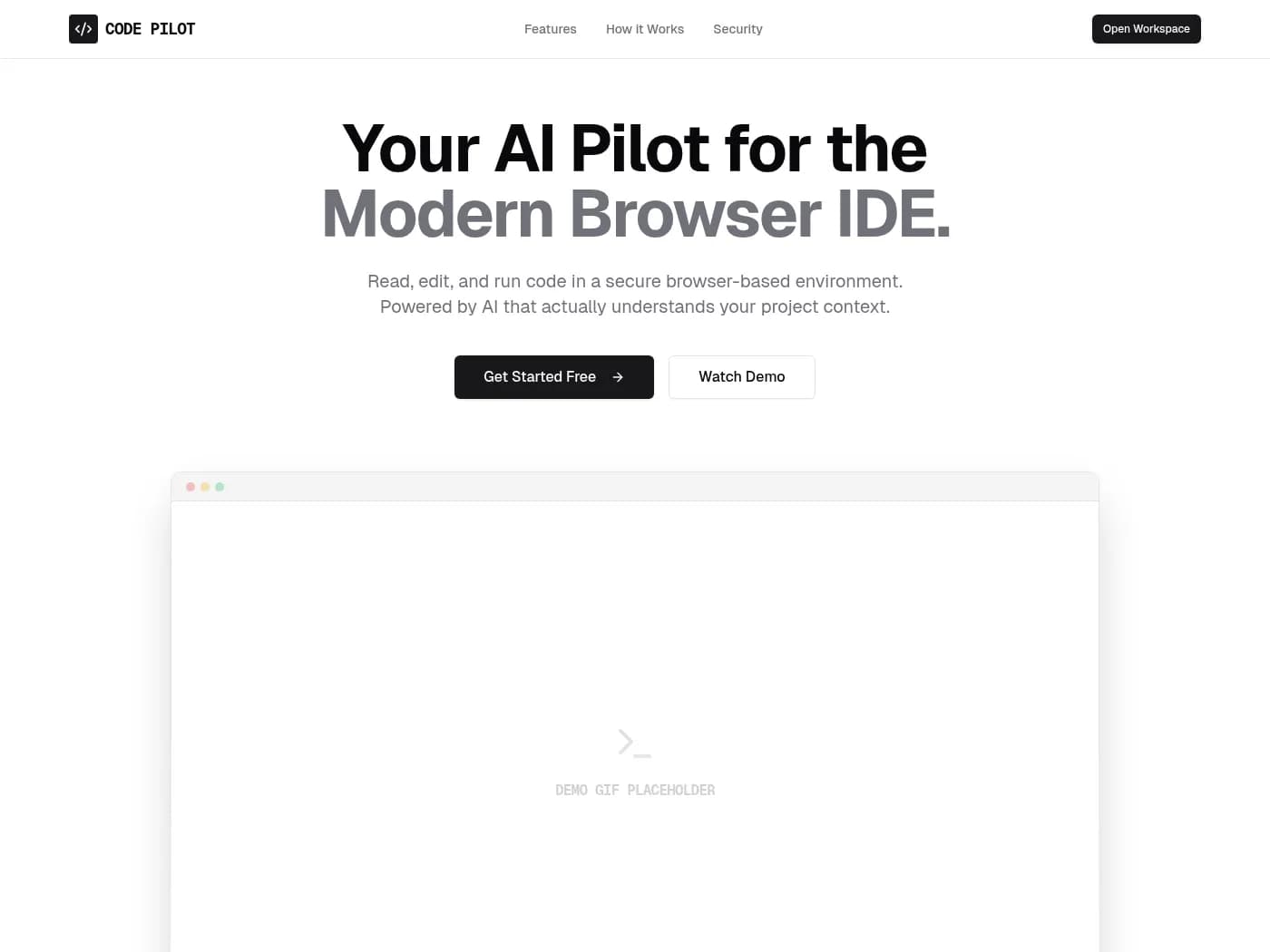 Code Pilot Workspace