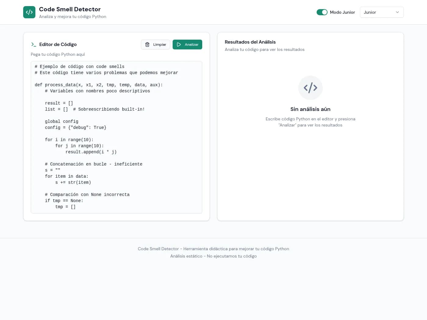 Code Smell Detector