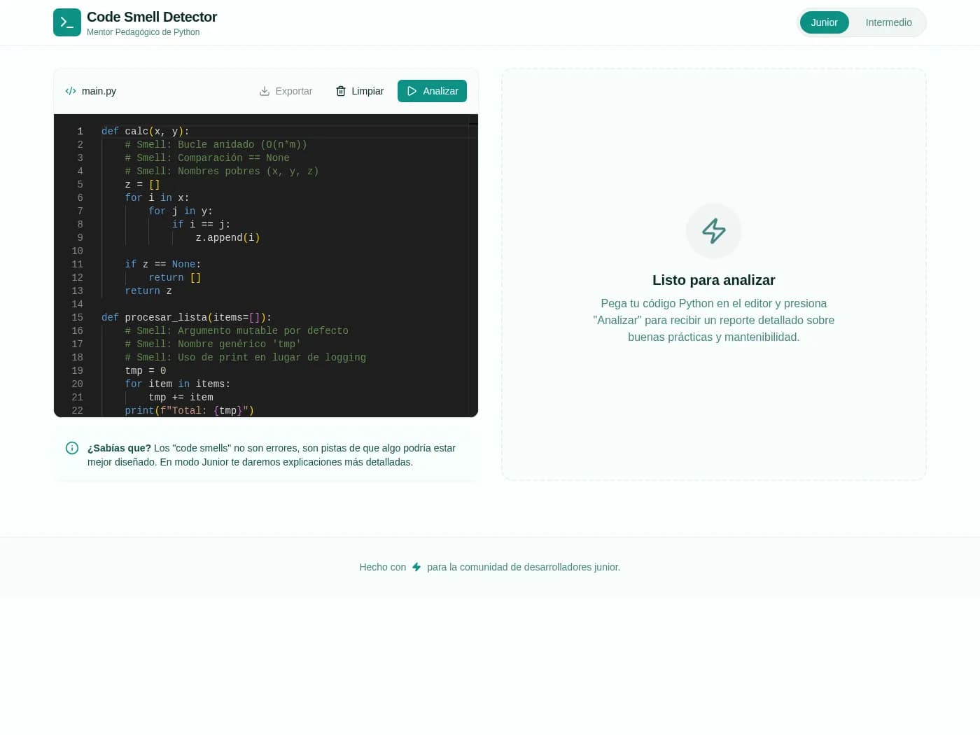 Code Smell Detector