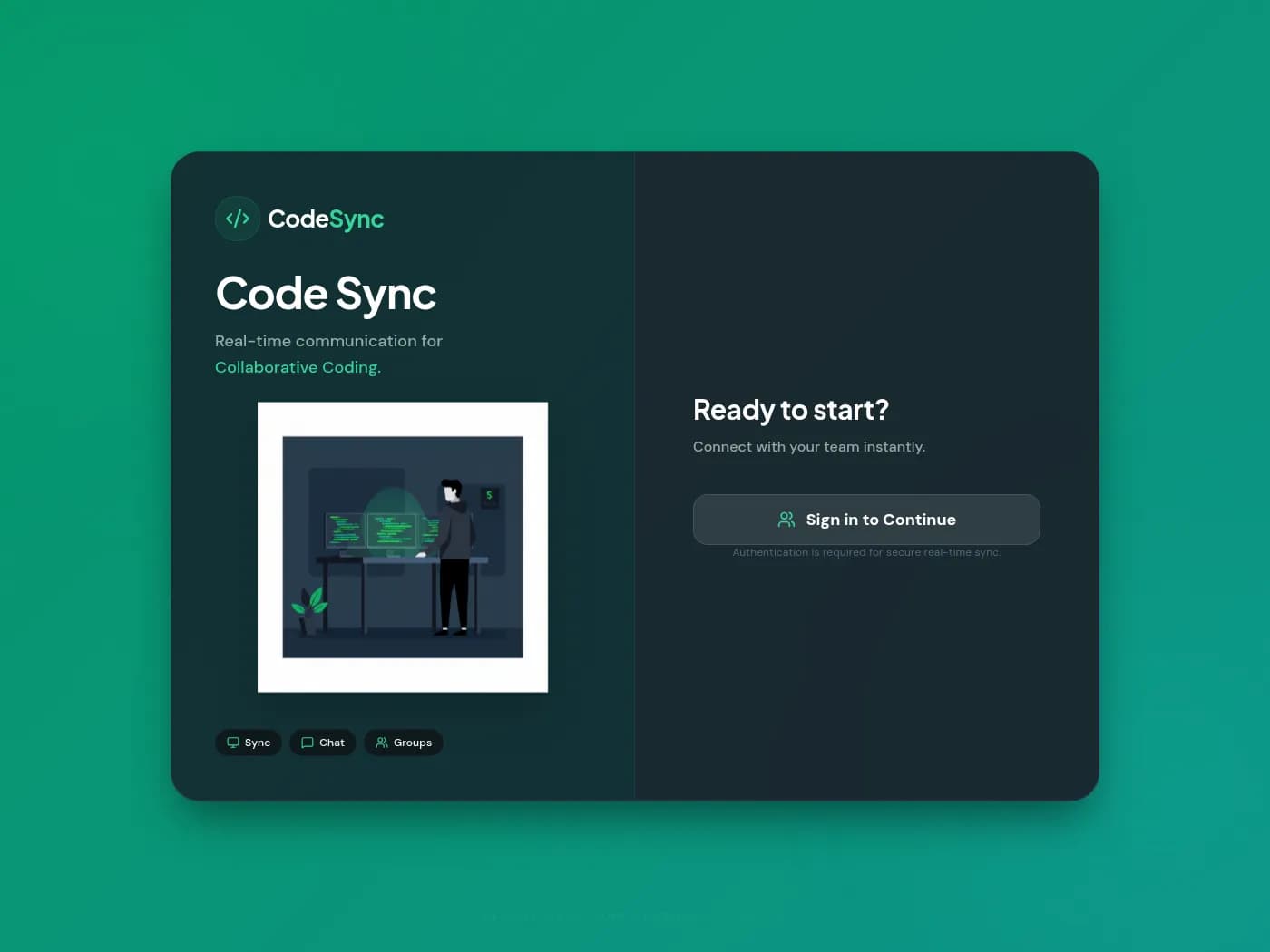 Code Sync Landing Page