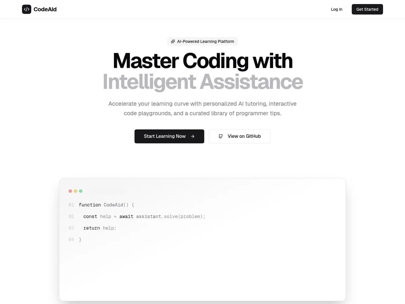 CodeAid Website