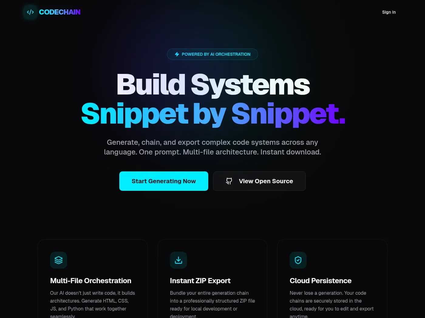 CodeChain Generator