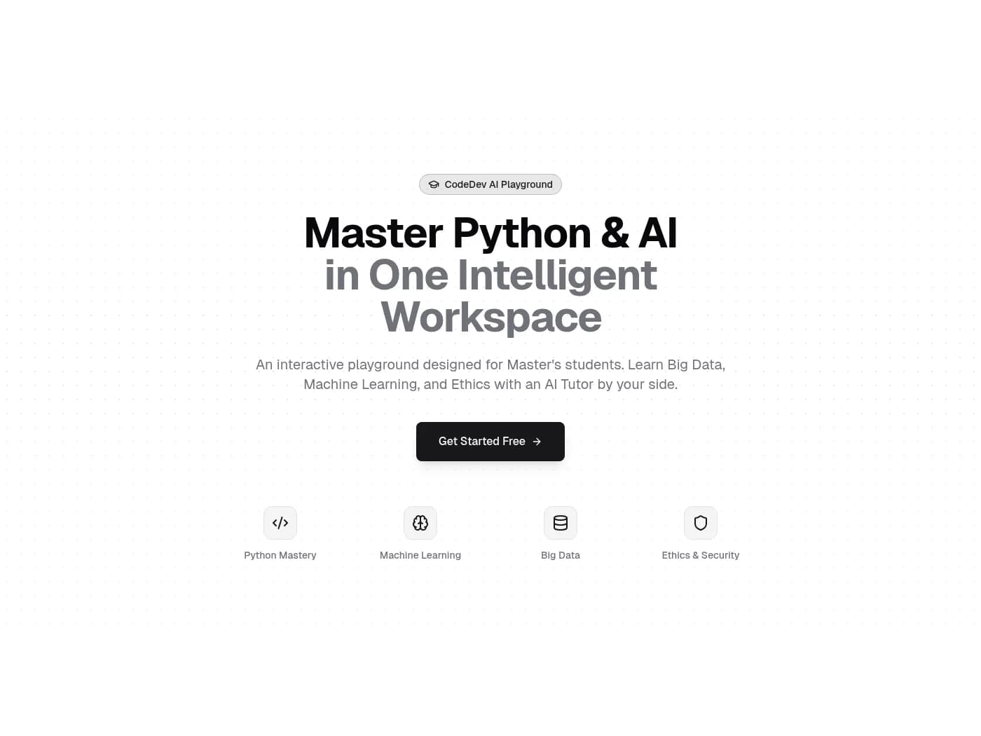 CodeDev AI Playground