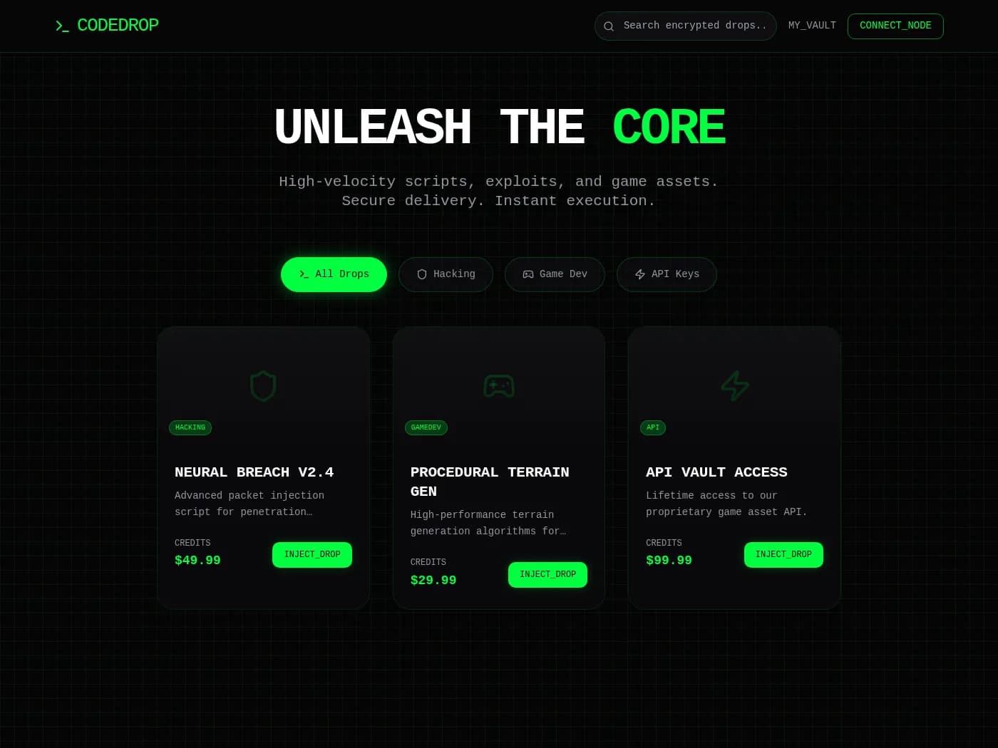 CodeDrop Marketplace