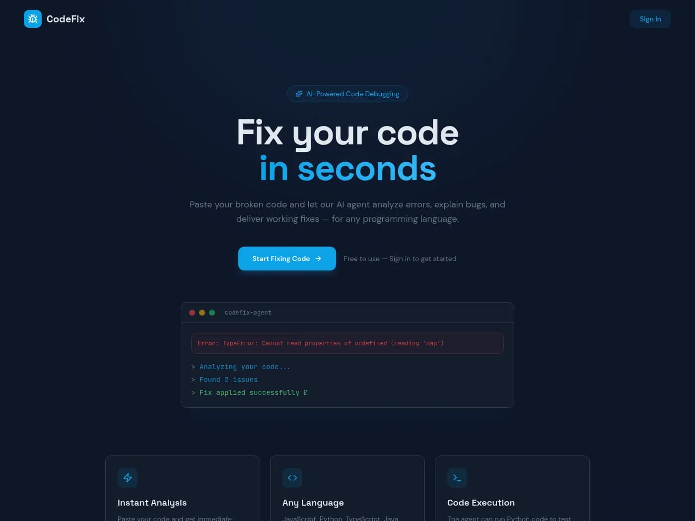 CodeFix Agent