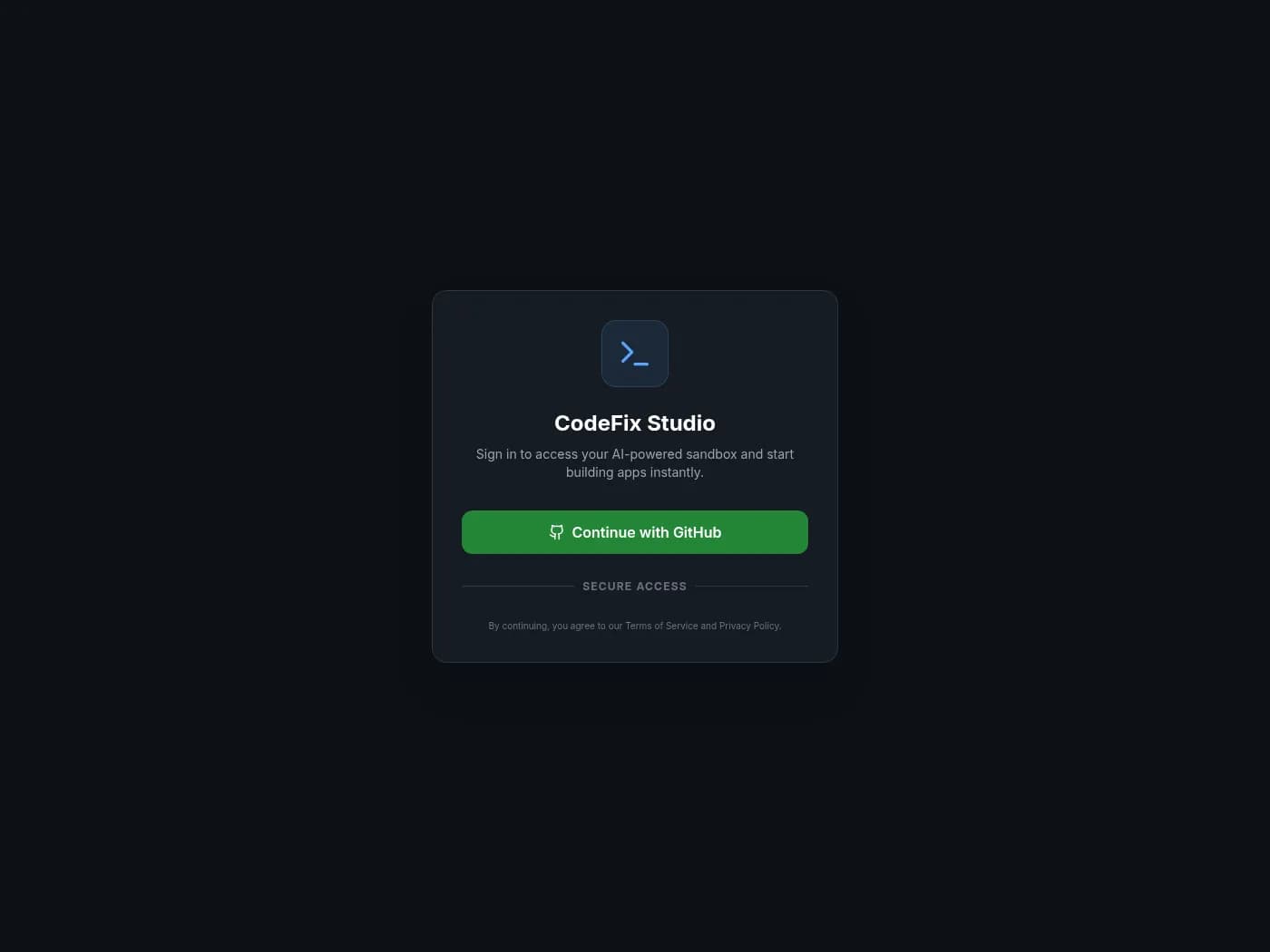 CodeFix No-Code Builder