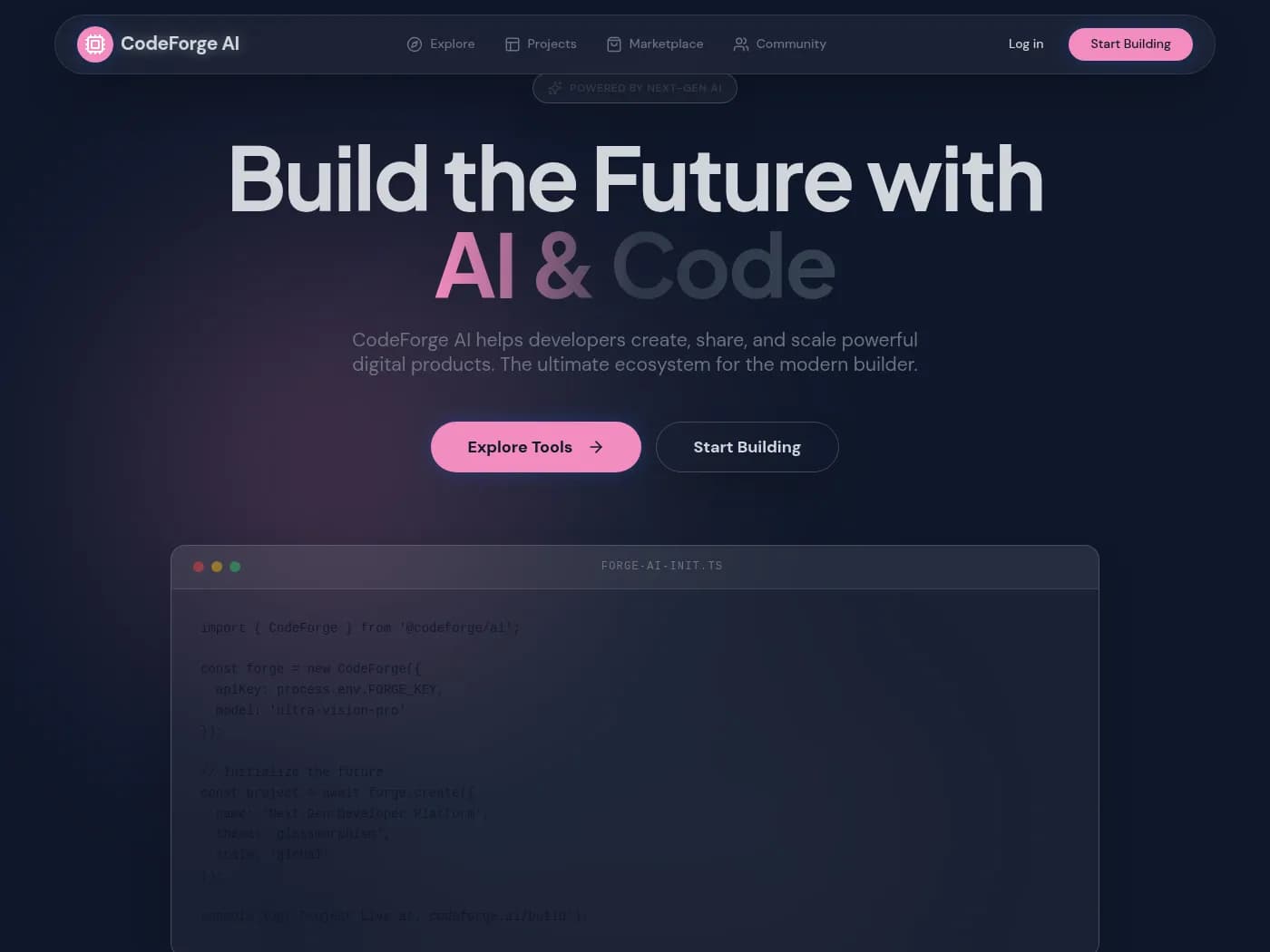 CodeForge AI Platform