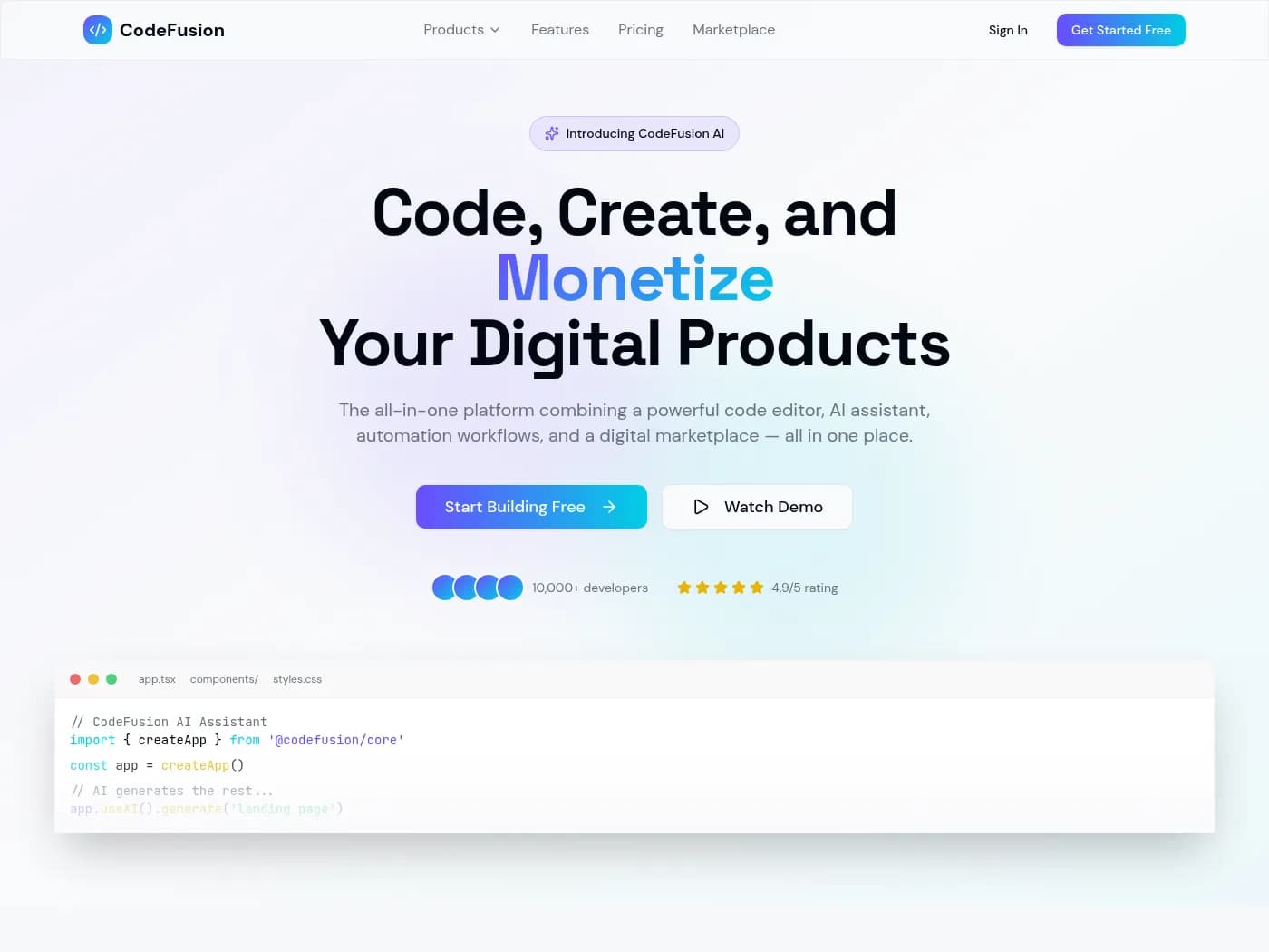 CodeFusion Platform