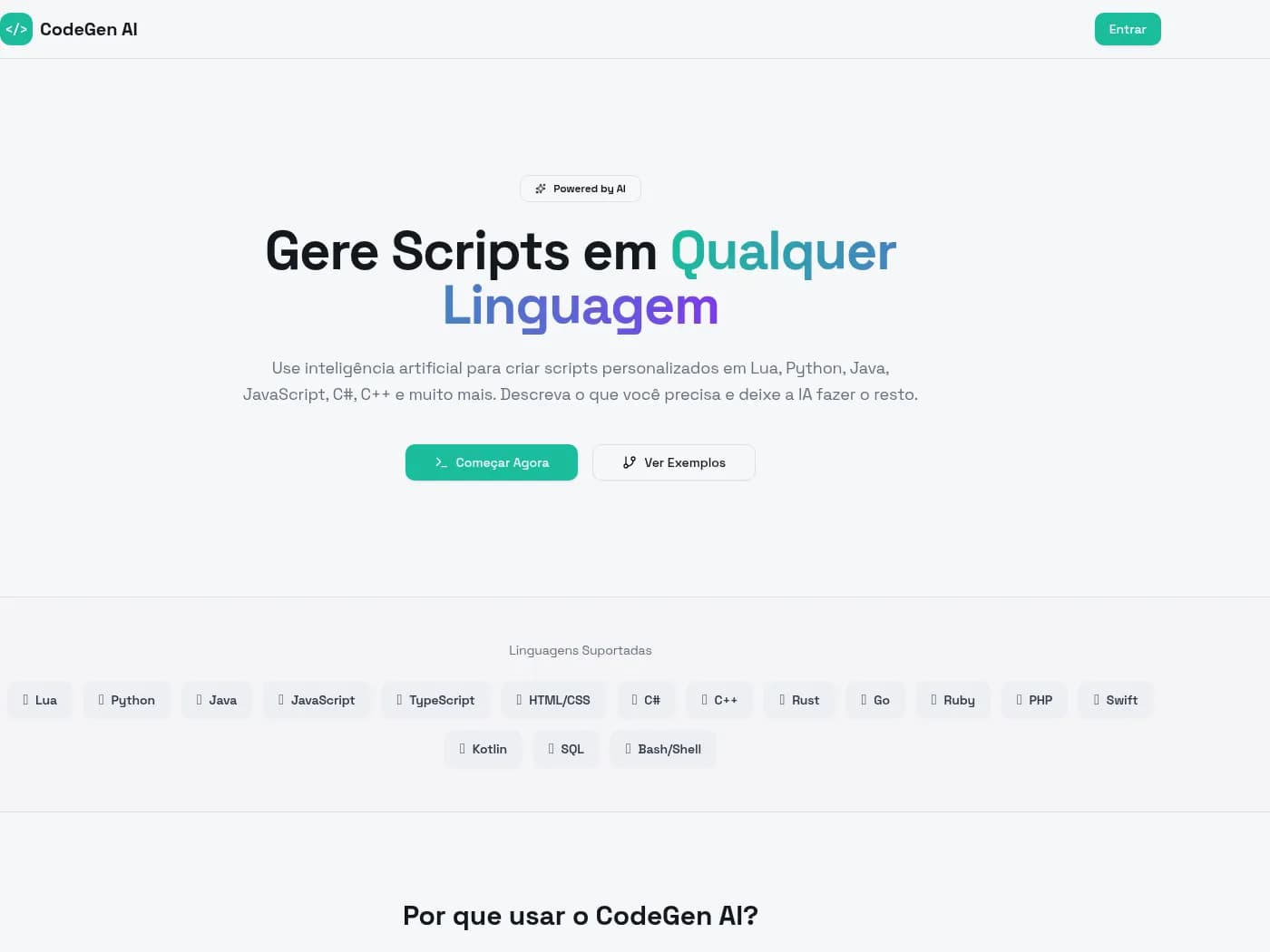 CodeGen AI App