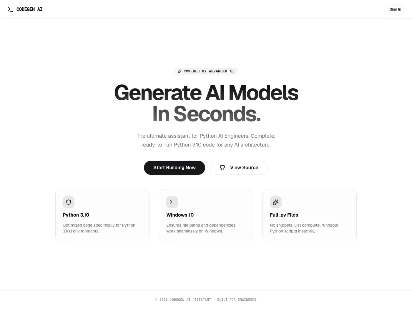 CodeGen AI Assistant