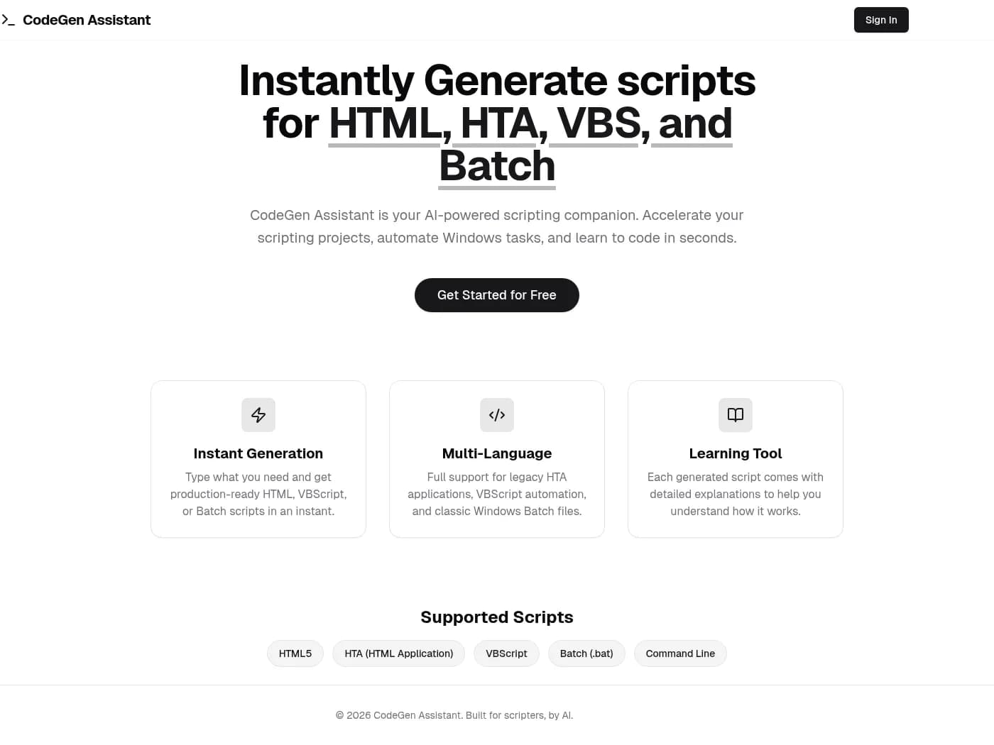CodeGen Assistant