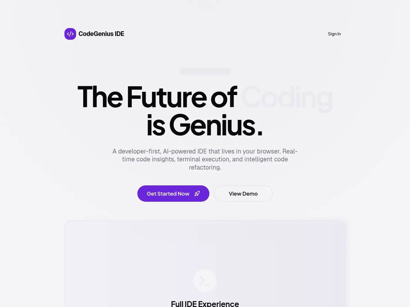 CodeGenius IDE