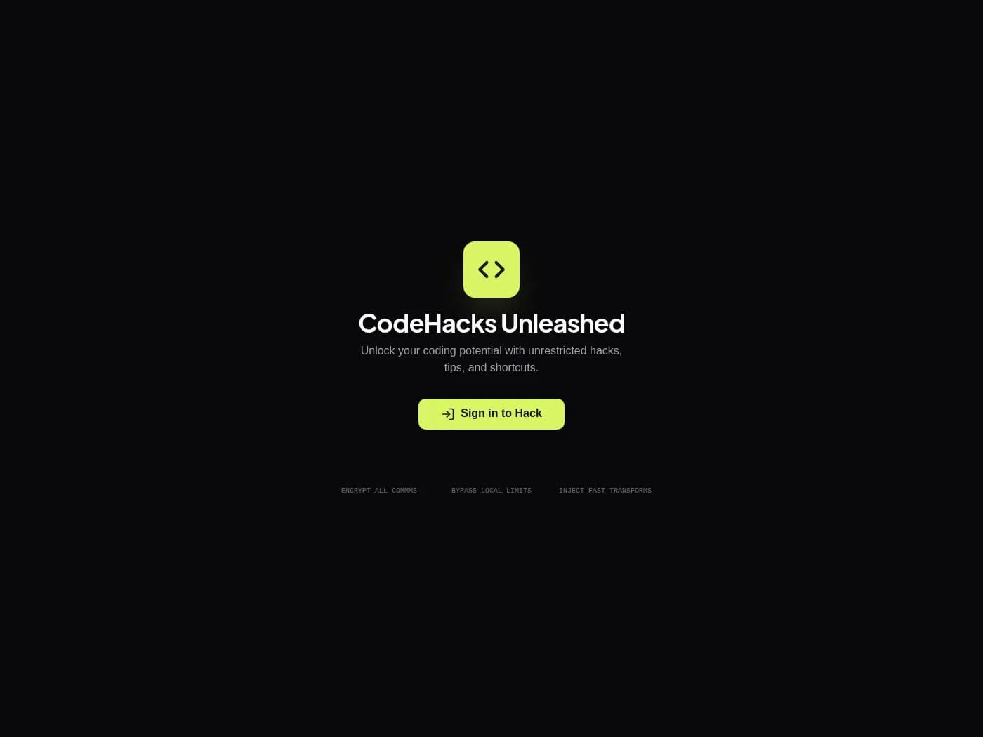 CodeHacks Unleashed