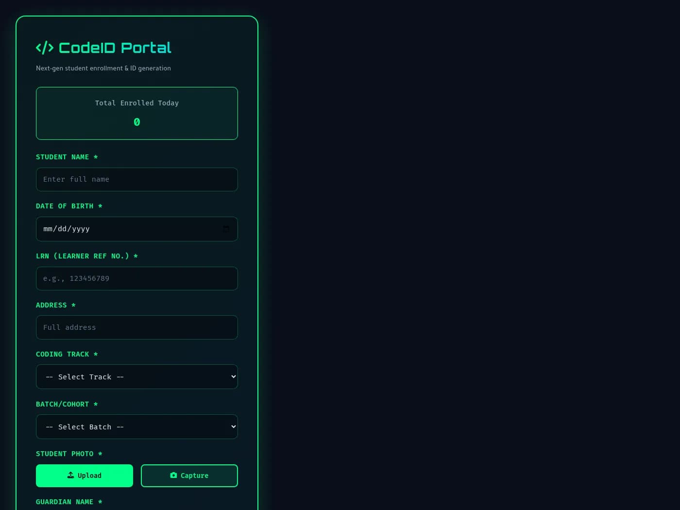 CodeID School Portal
