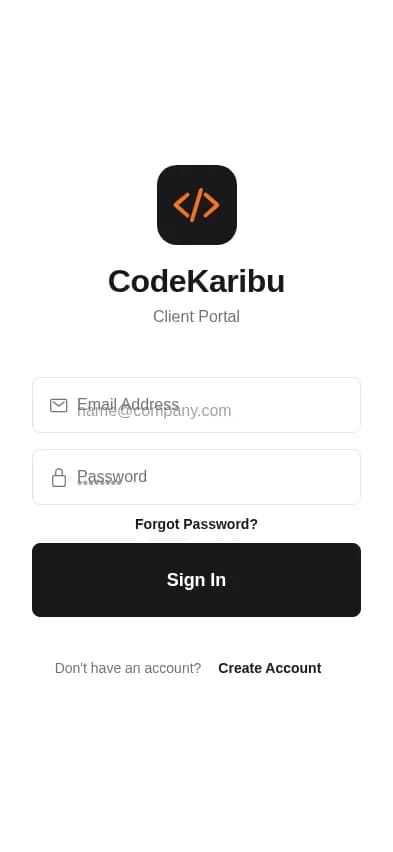 CodeKaribu Client Portal