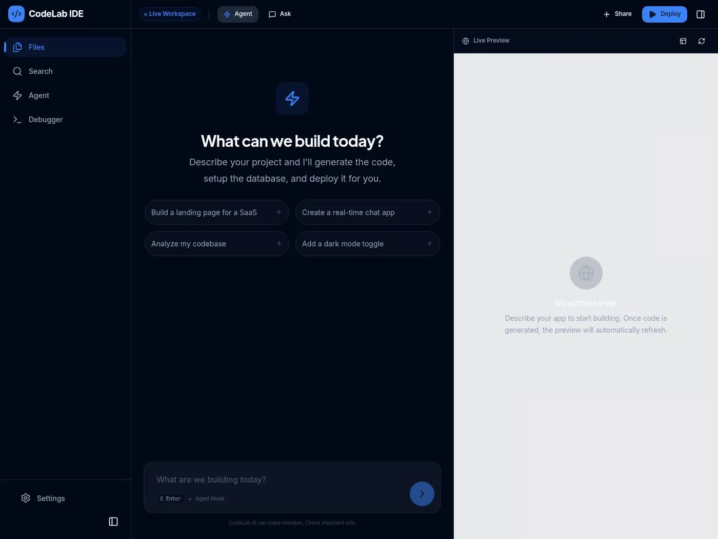 CodeLab Workspace