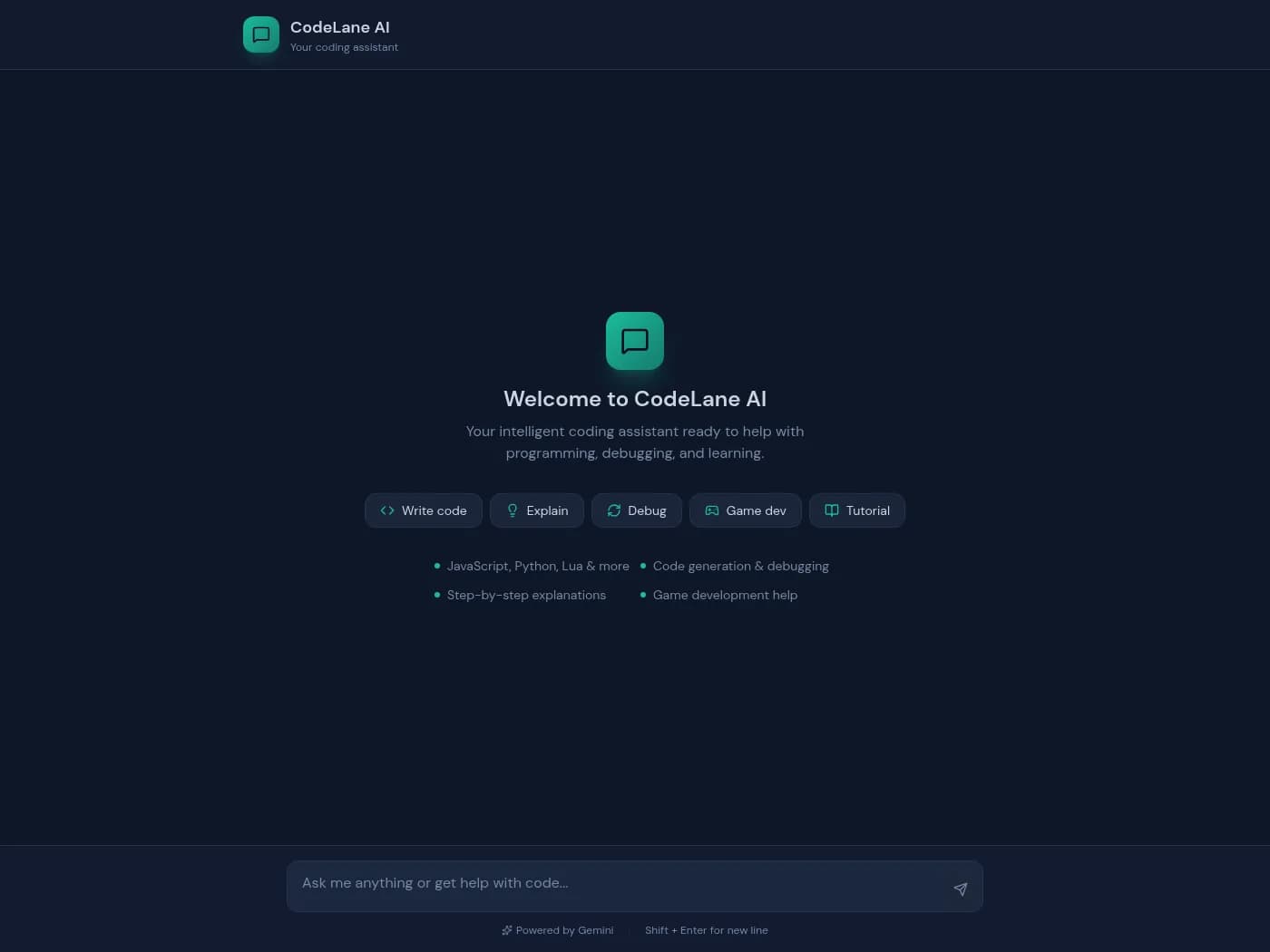 CodeLane AI Assistant