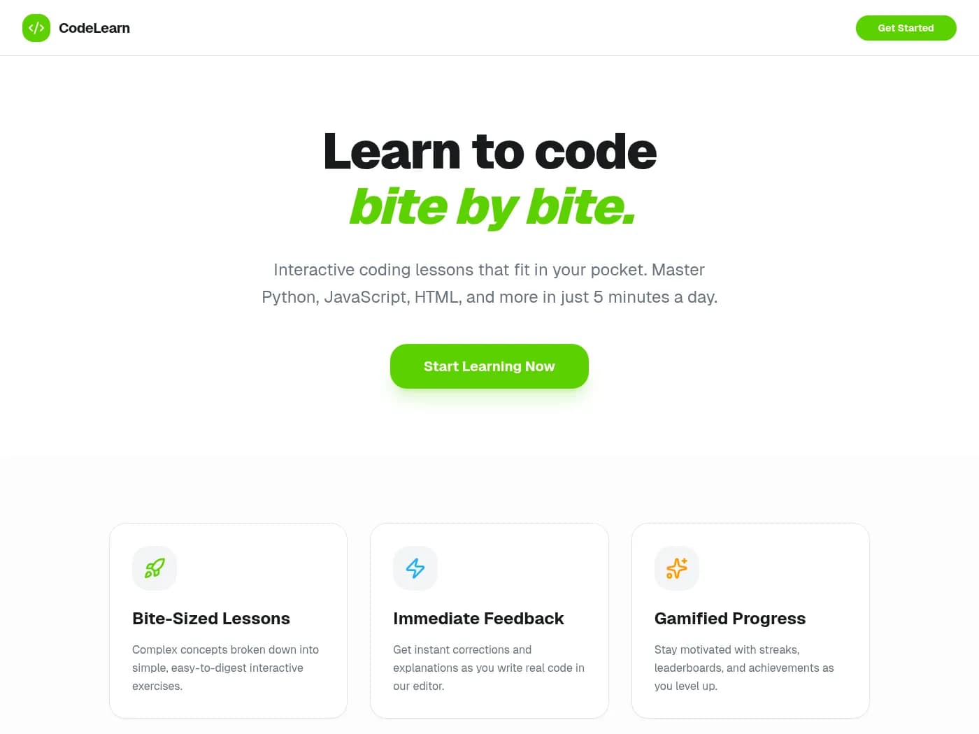 CodeLearn Web Clone