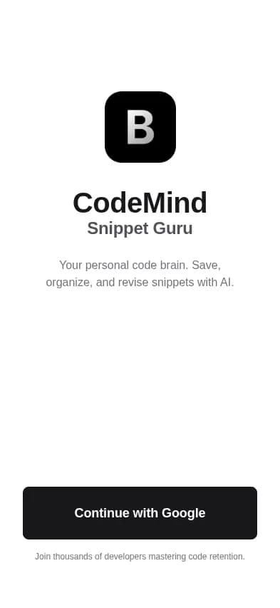 CodeMind Snippet Guru