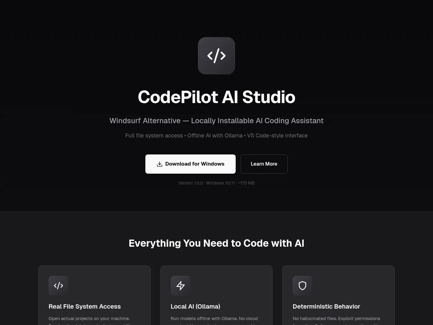 CodePilot AI Studio