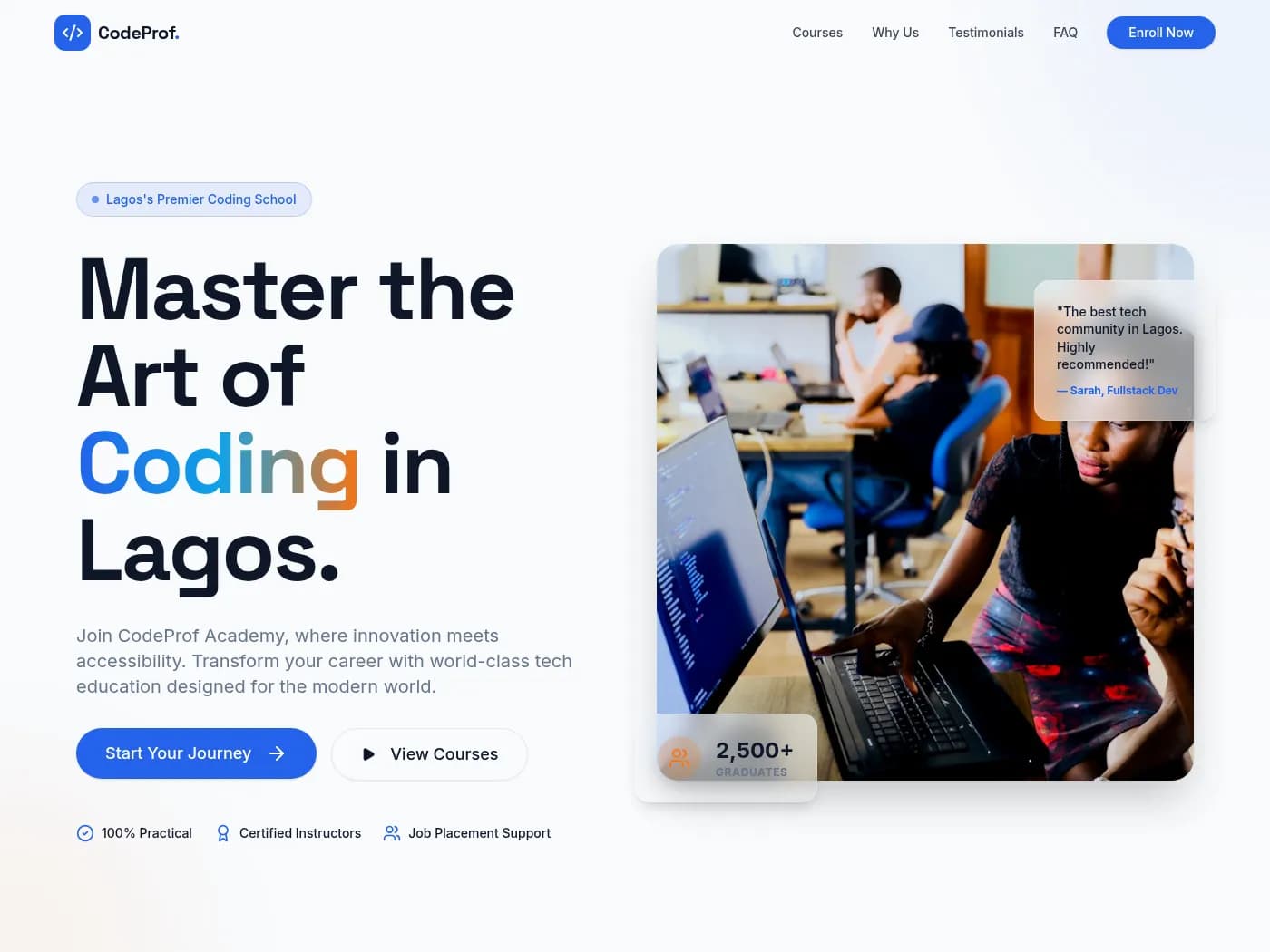CodeProf Academy Site