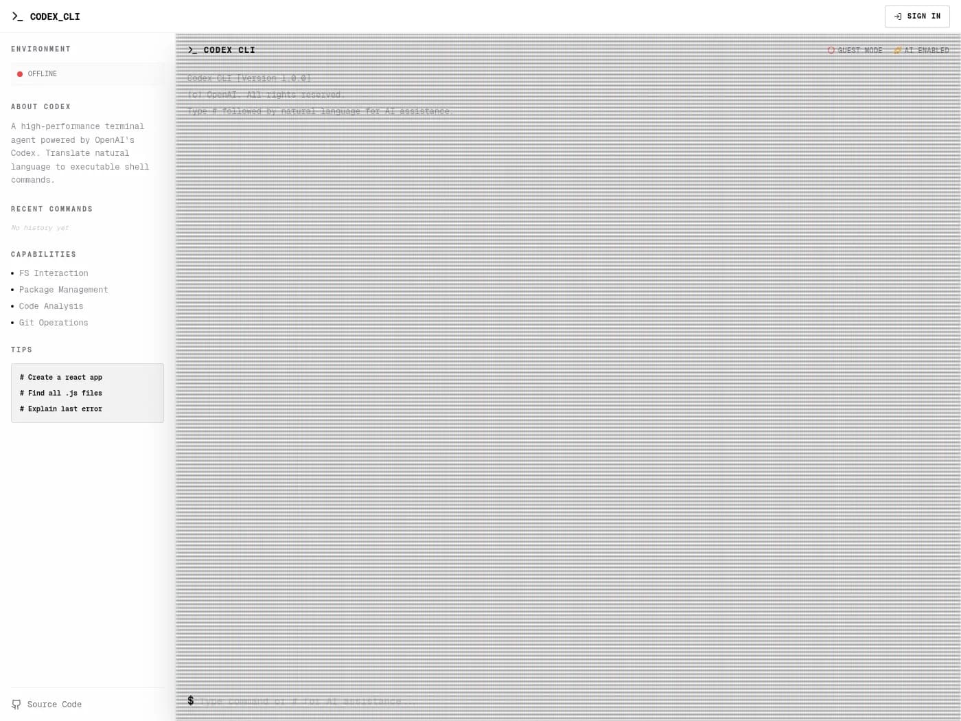 Codex CLI Agent Clone