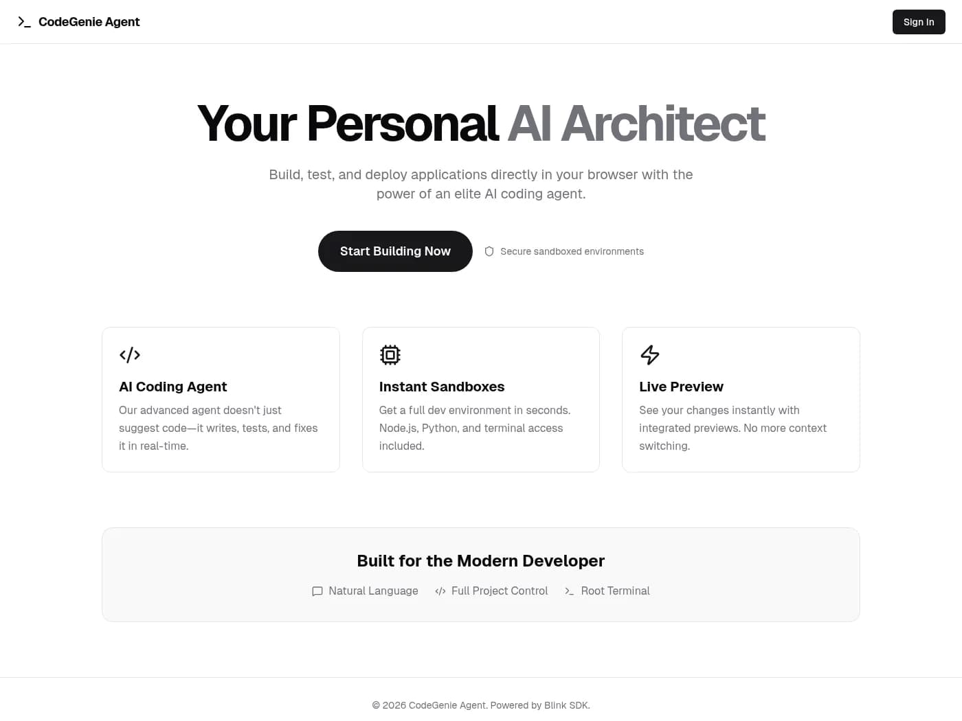 CodeGenie Agent